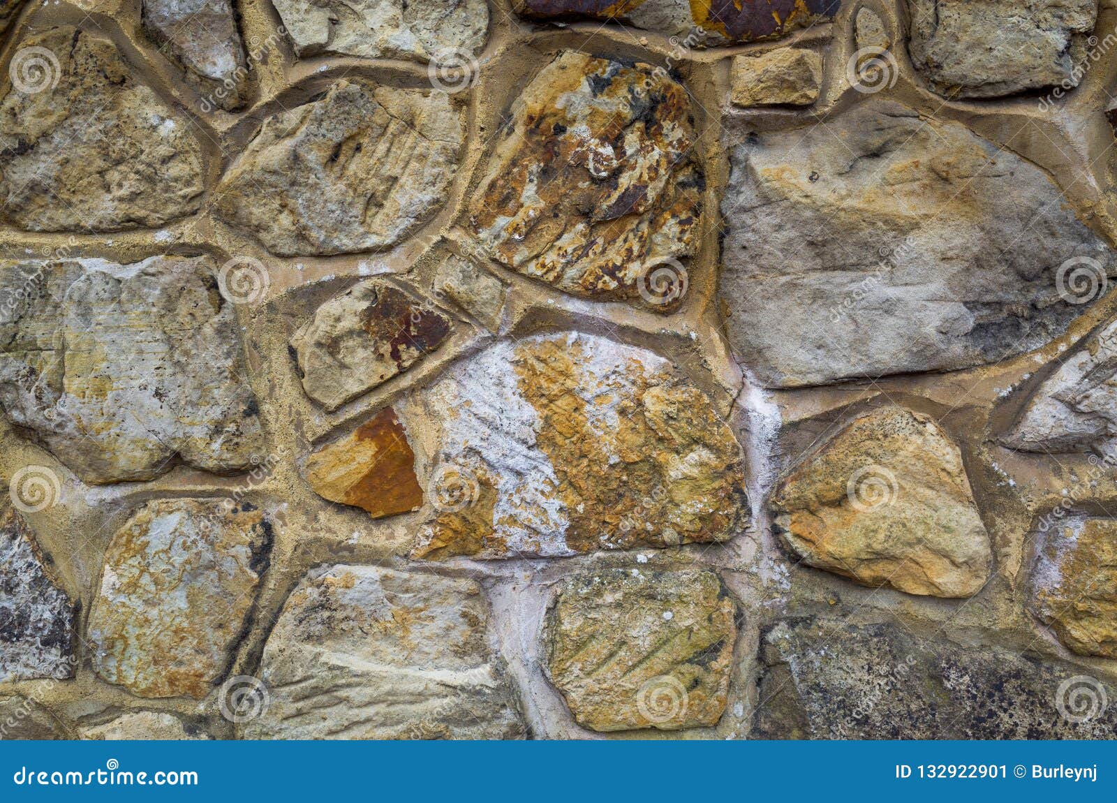 A Stone Wall with Random Shapes and Sizes Stock Image - Image of ...