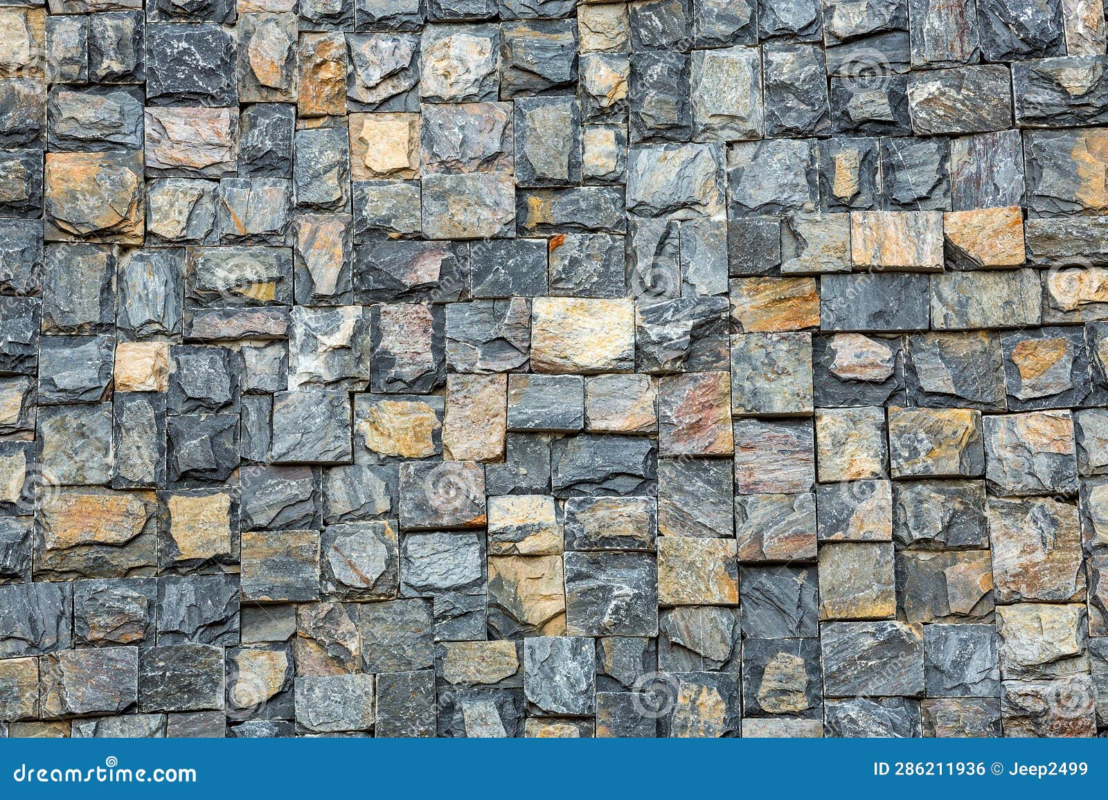 Stone wall pattern. stock photo. Image of stones, block - 286211936