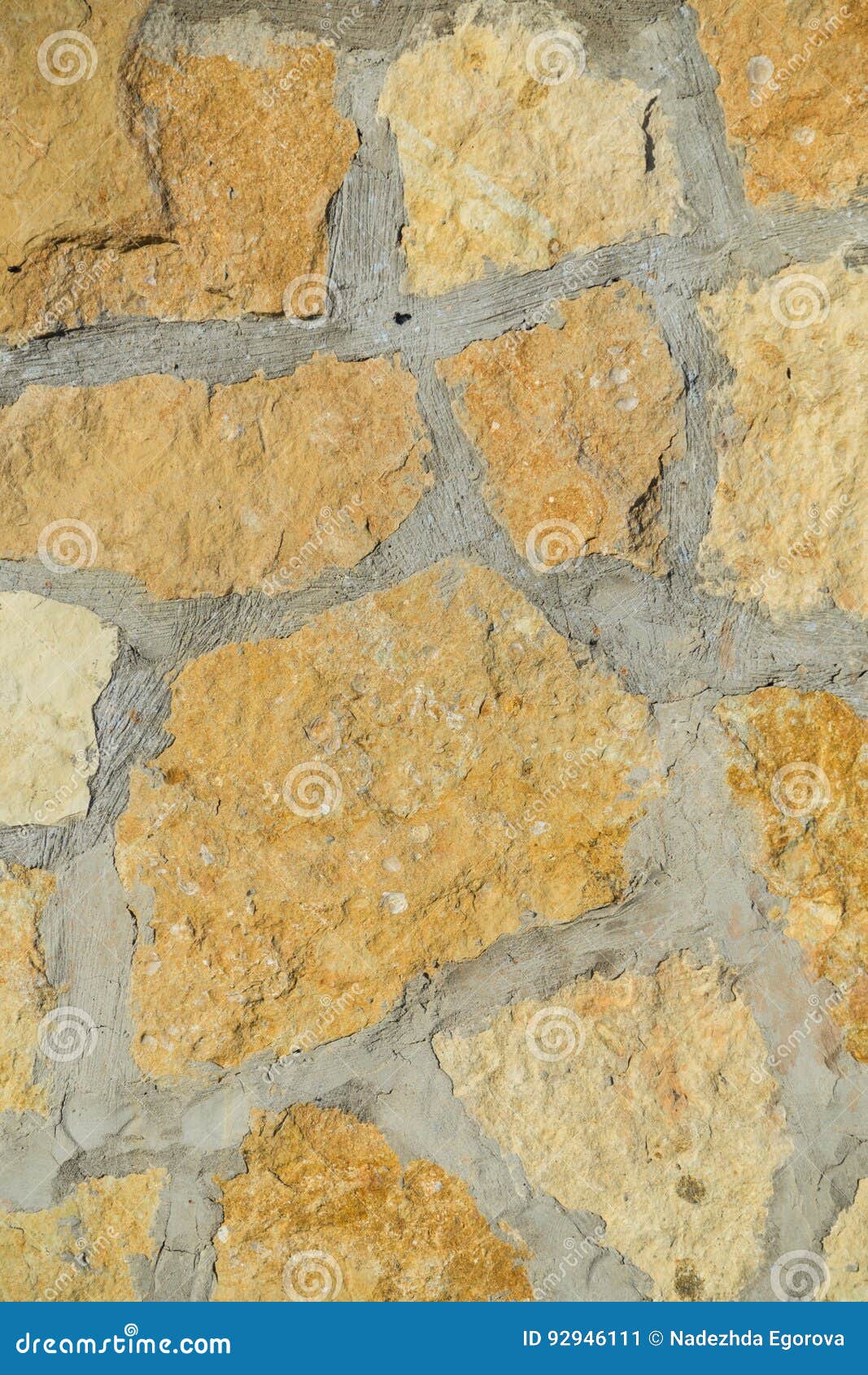 Stone Wall Pattern. Big Concrete Bricks Outside. Stock Image - Image of ...