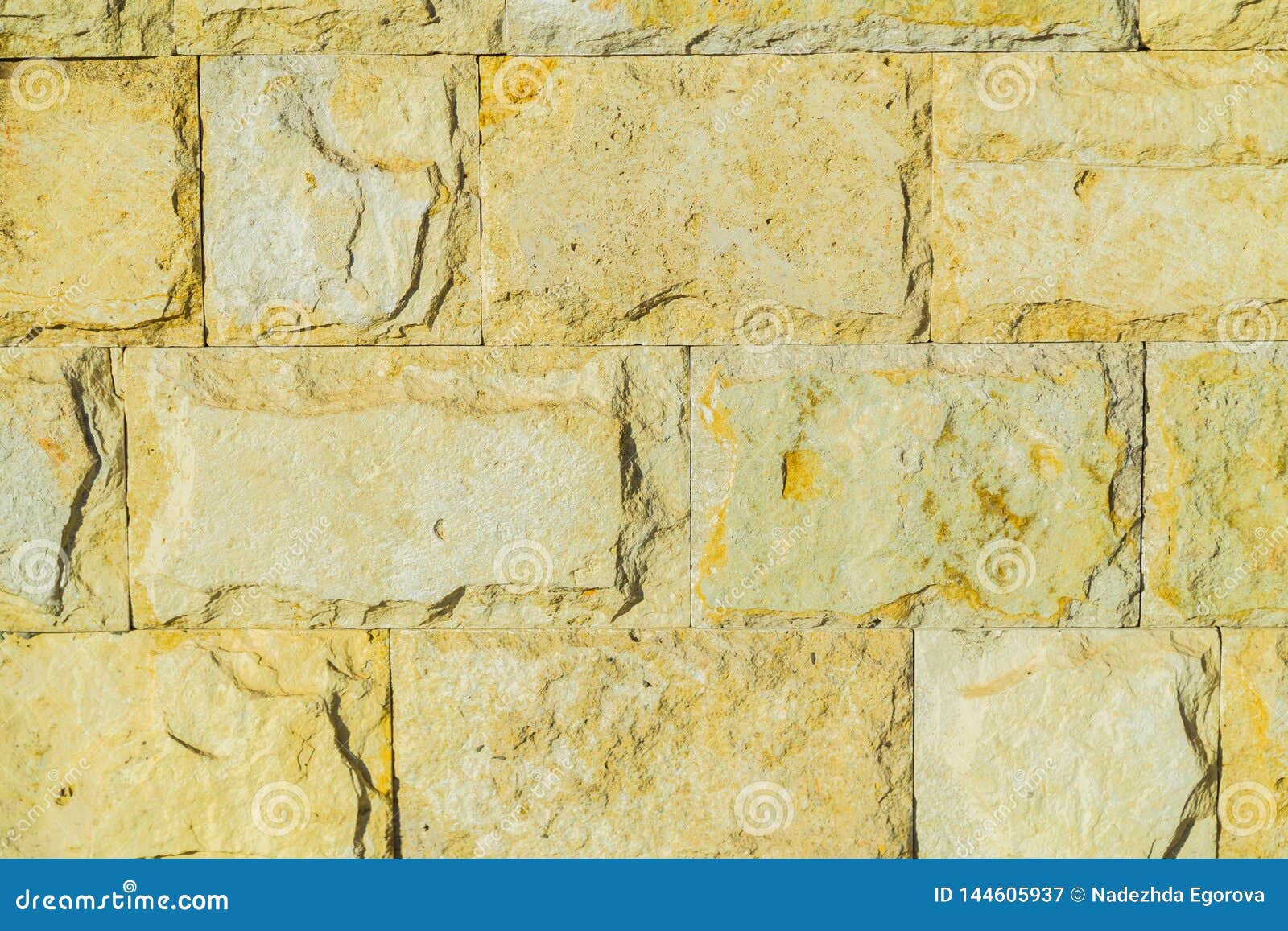 Stone Wall Pattern. Big Concrete Bricks Outside. Stock Image - Image of ...