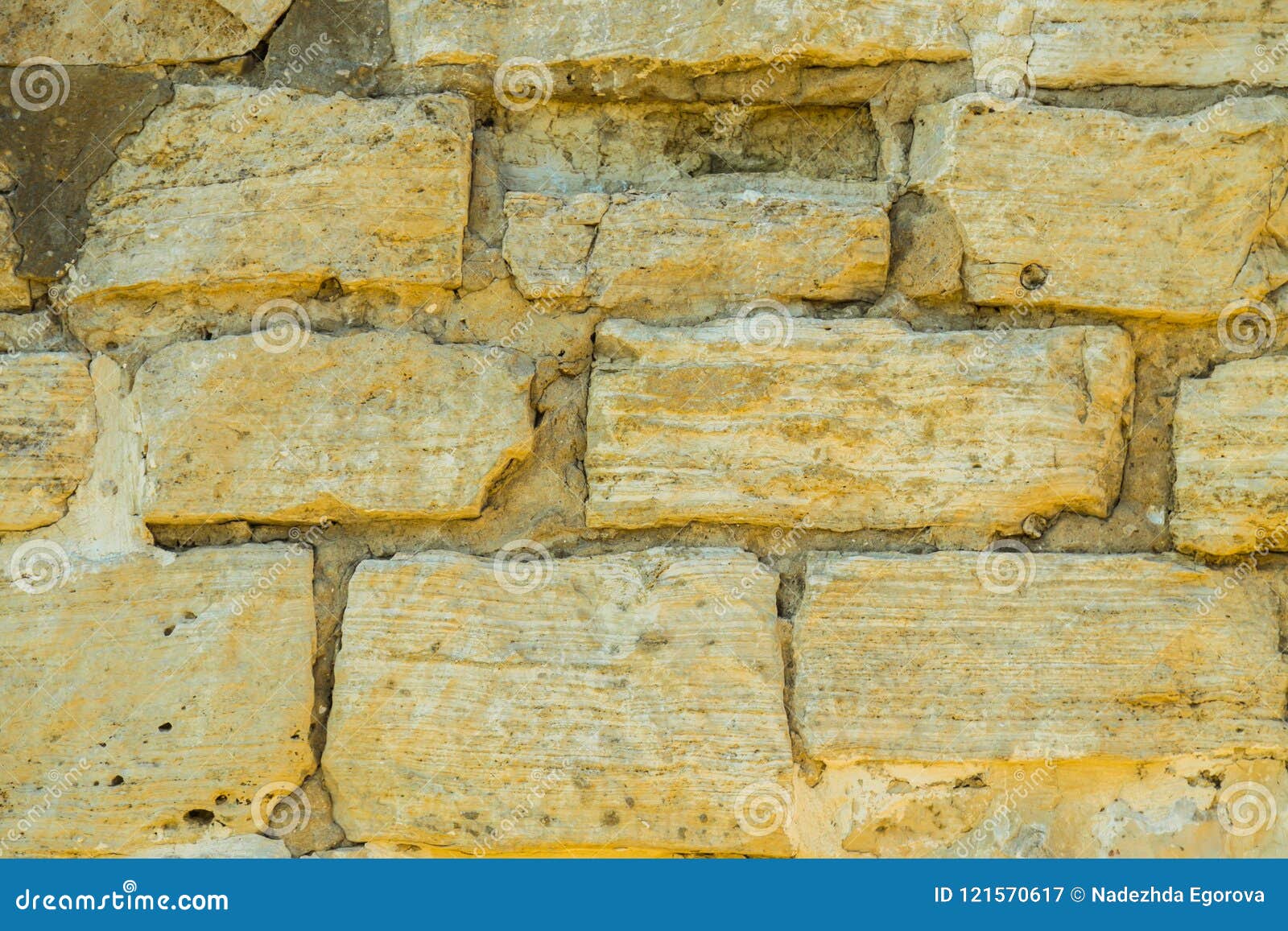 Stone Wall Pattern. Big Concrete Bricks Outside. Stock Image - Image of ...