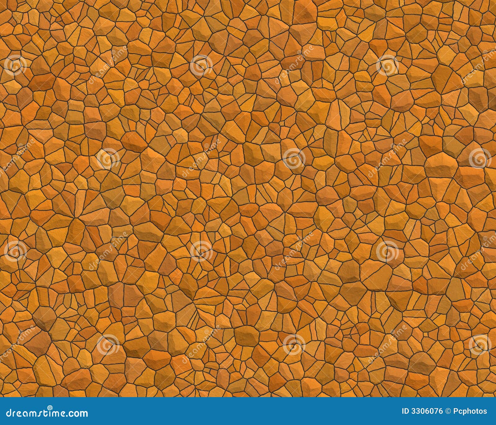 Stone Wall Pattern Small Orang Stock Photo - Image of material, detail ...