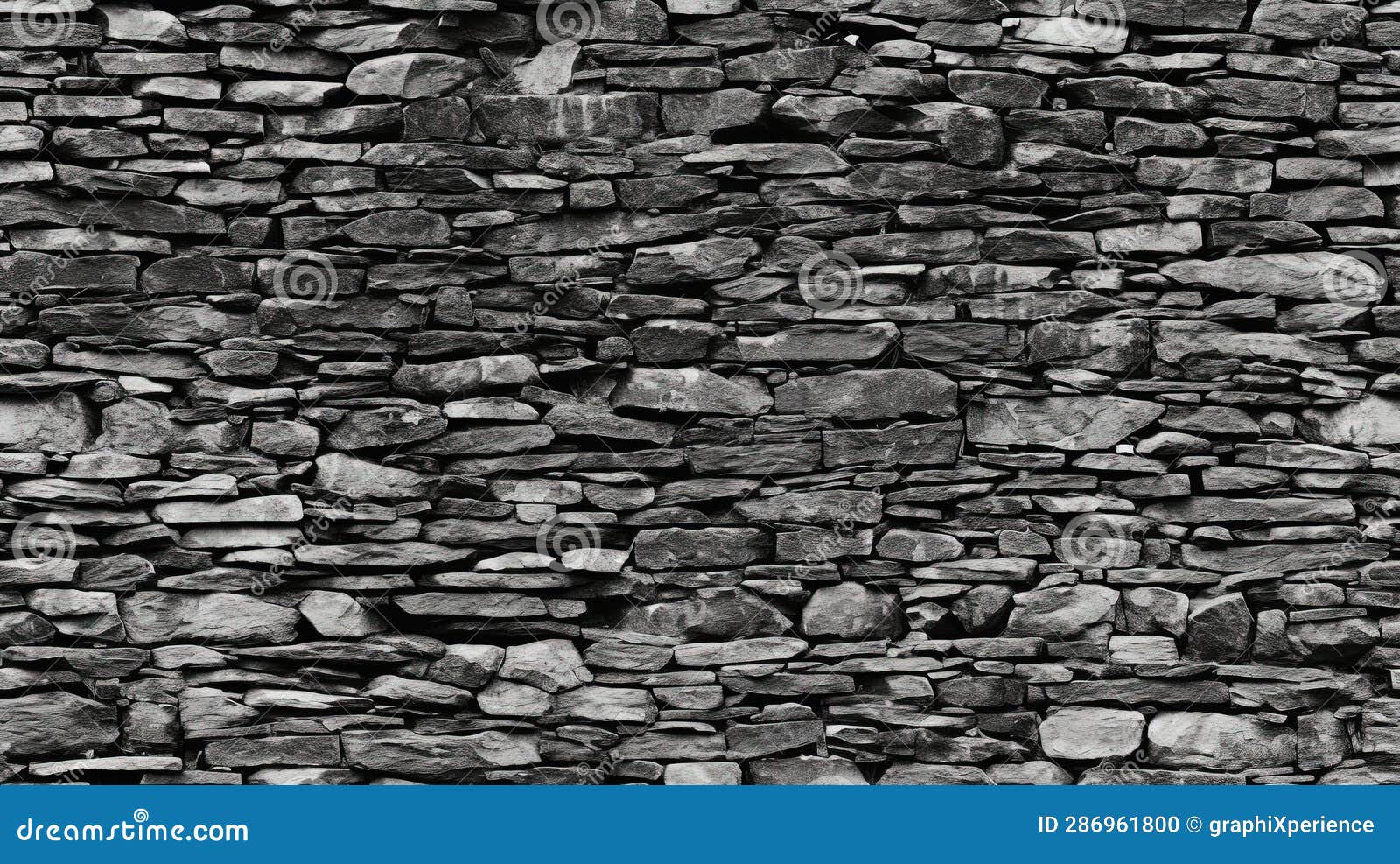 Stone Wall Pattern Tile stock illustration. Illustration of perfect ...