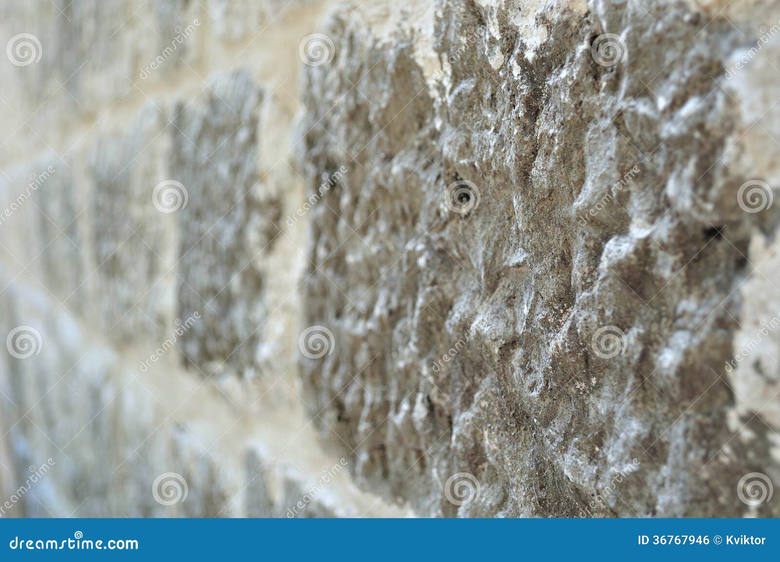 Stone Wall in Perspective for Background Stock Photo - Image of ...