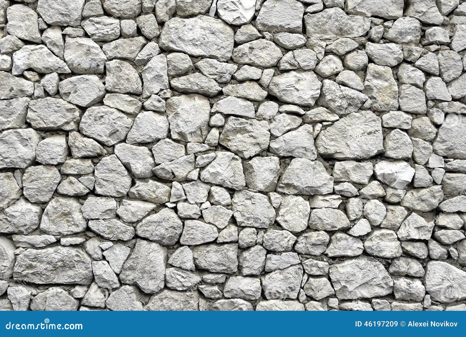 Stone Wall with Random Tiled Pattern Stock Image - Image of background ...
