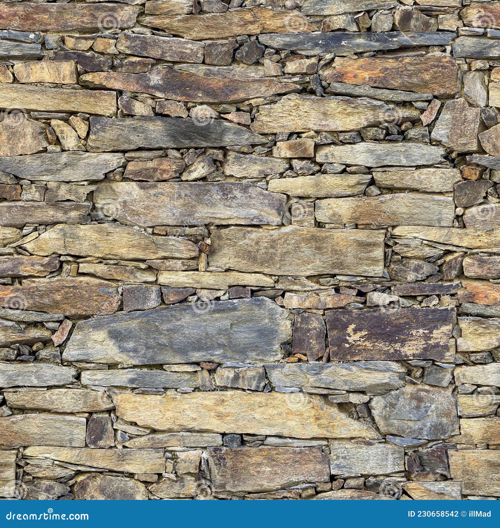 Stone Wall Repeating Seamless Pattern Stock Photo - Image of detail ...