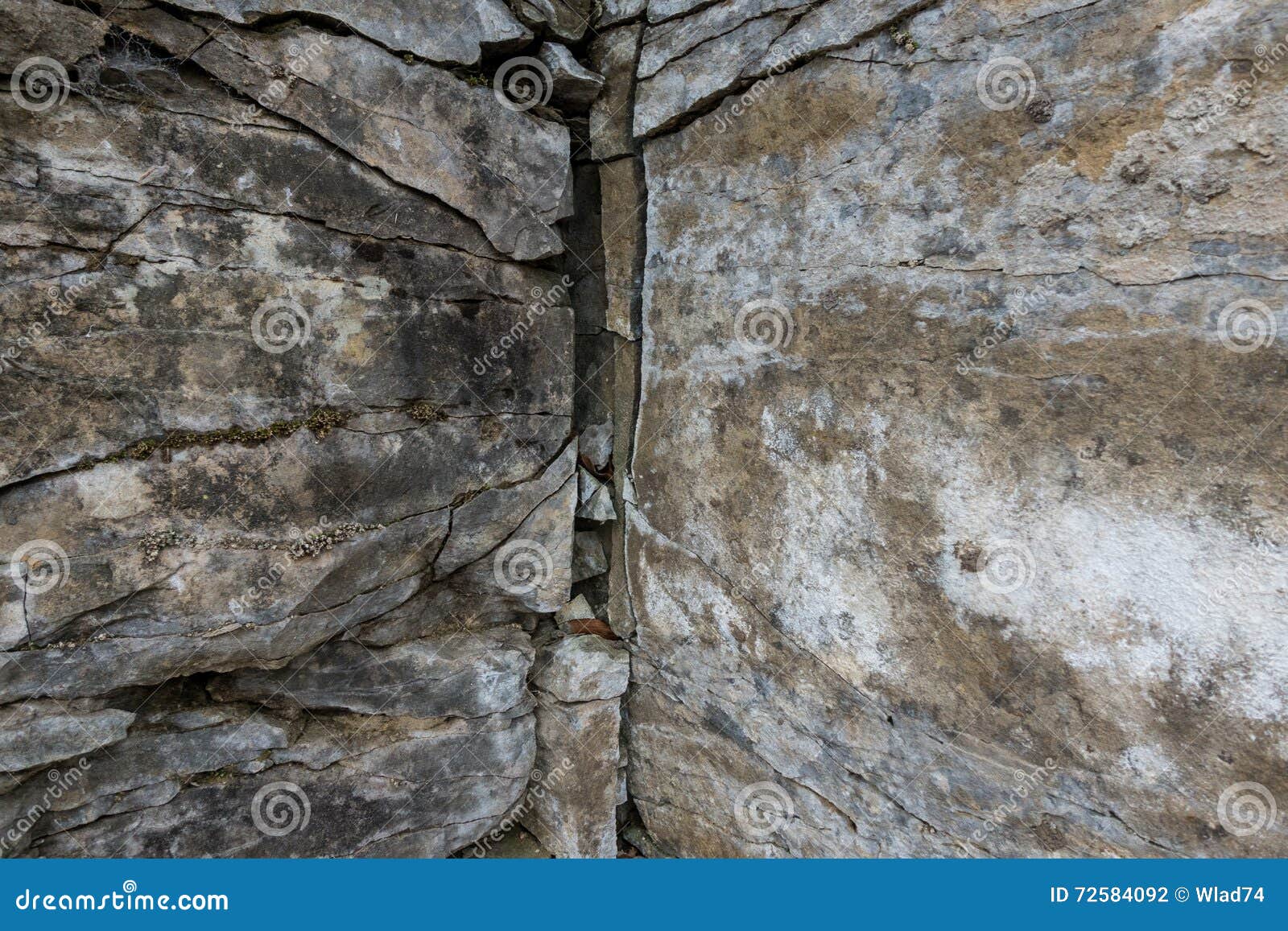 Stone Wall of Rock with Cracks Stock Photo - Image of rift, crack: 72584092