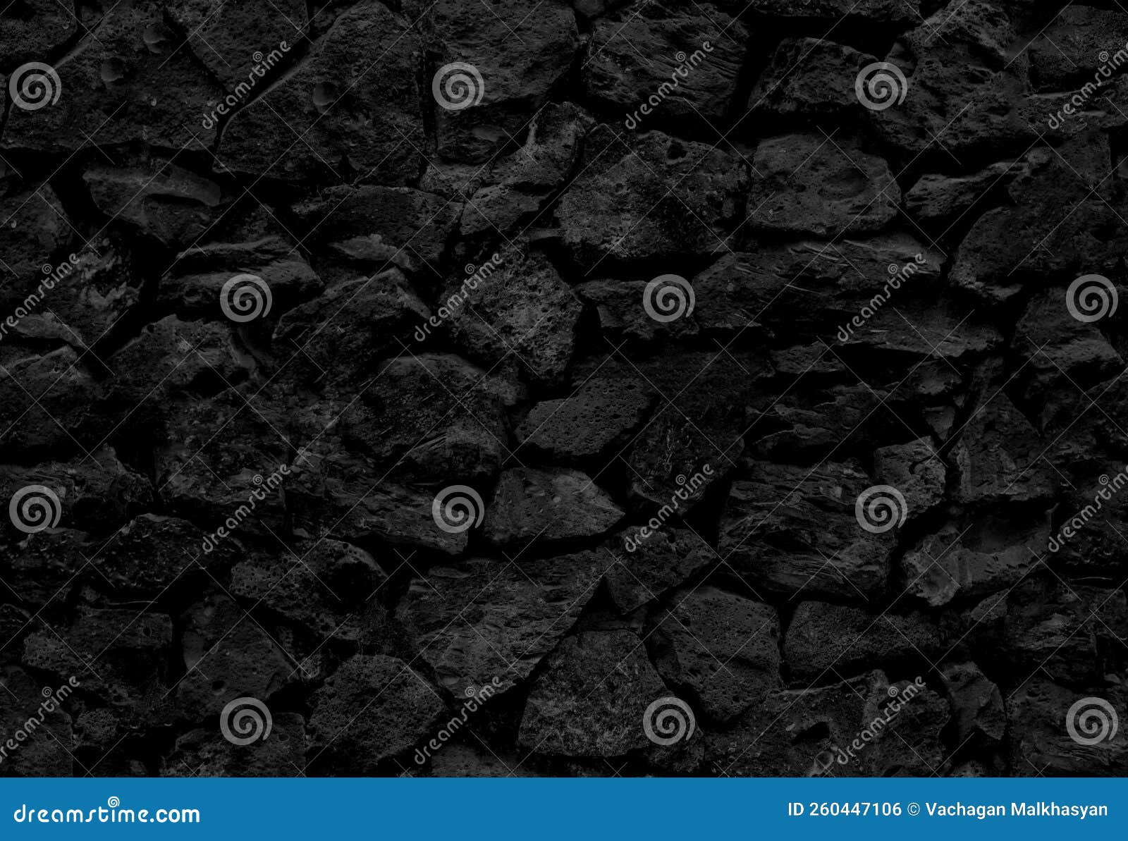 Black Stone Wall. Seamless Texture Stock Photo | CartoonDealer.com ...