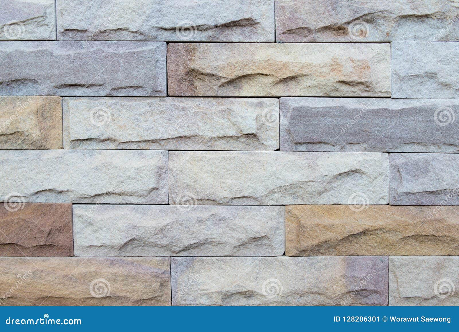 Stone Wall Row Texture Background. Stock Image - Image of material ...