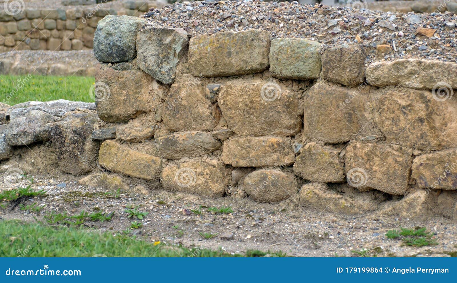 Stone wall at Ingapirca stock photo. Image of archeology - 179199864