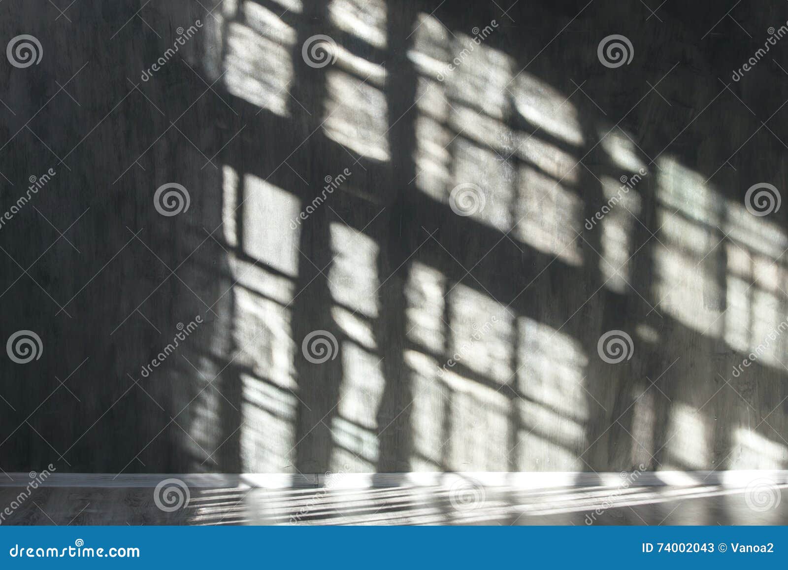 Stone Wall with Shadows from the Window. Background. Stock Image ...