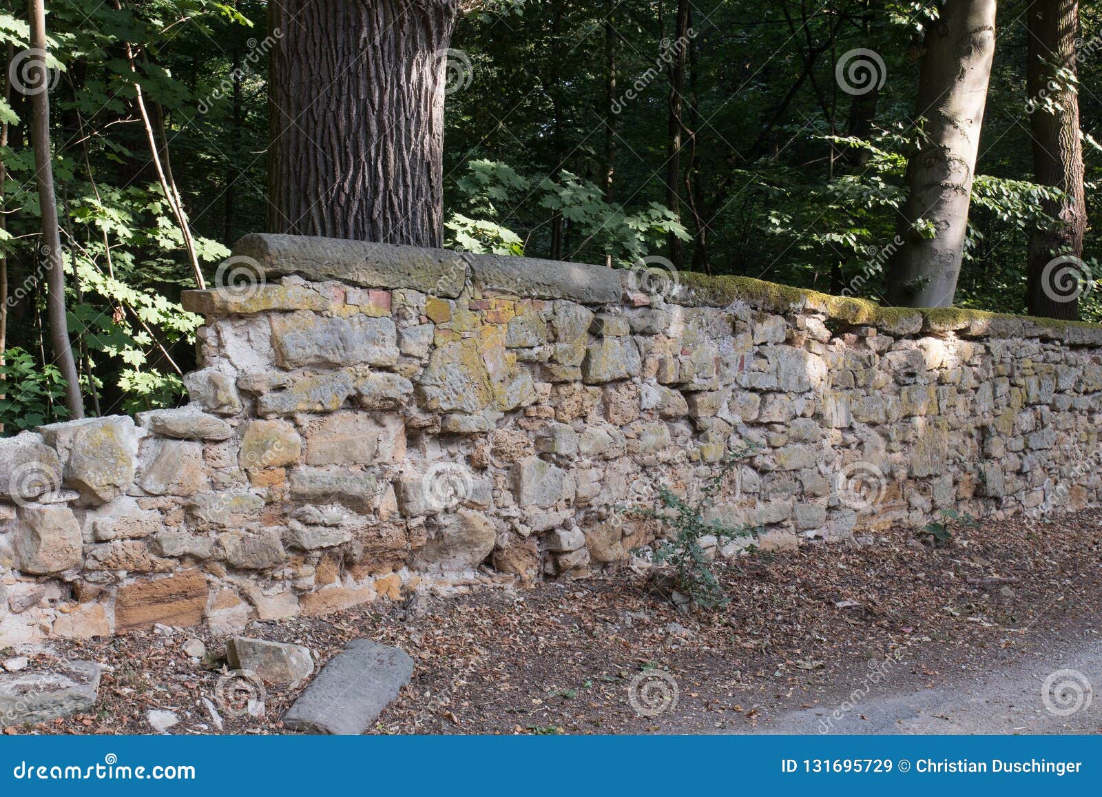 A Stone Wall with Some Defects Stock Image - Image of abstract, granite ...