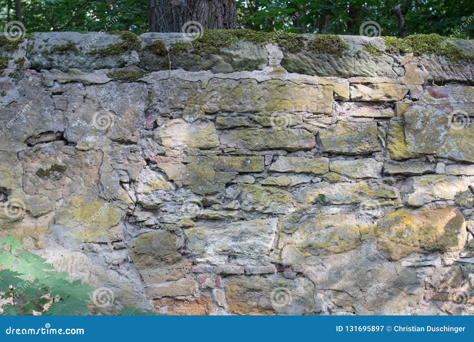 A Stone Wall with Some Defects Stock Image - Image of decor, house ...