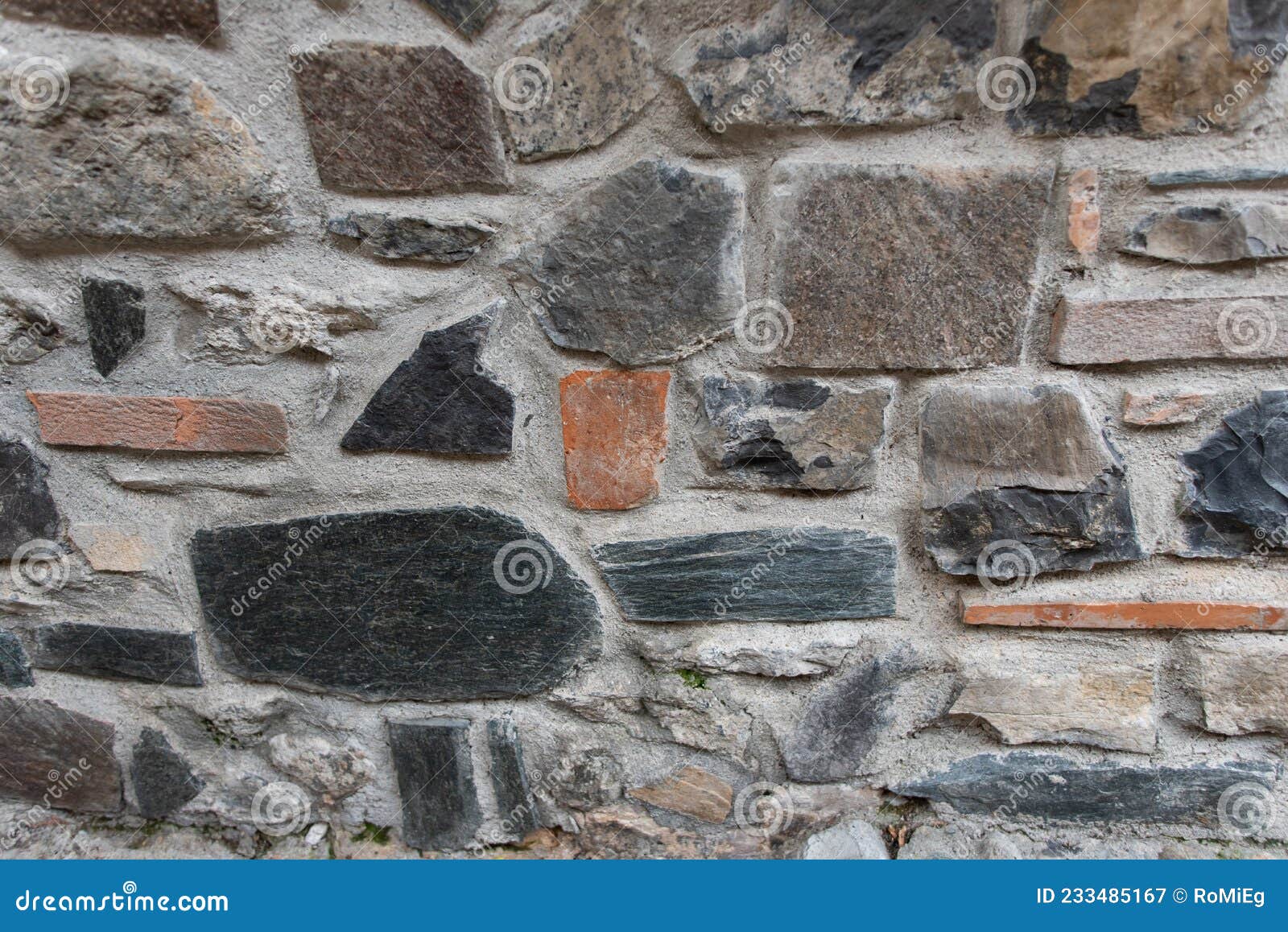 Stone Wall Structure of an Old House Stock Image - Image of ancient ...
