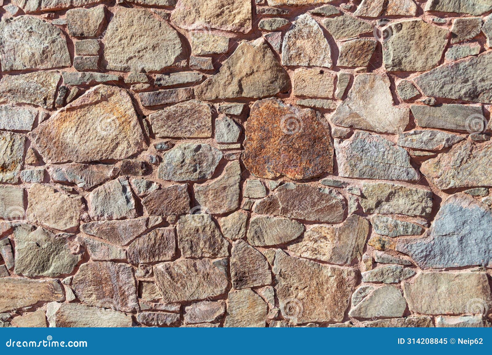Stone Wall Texture. the Background of the Wall is Made of Stones of ...