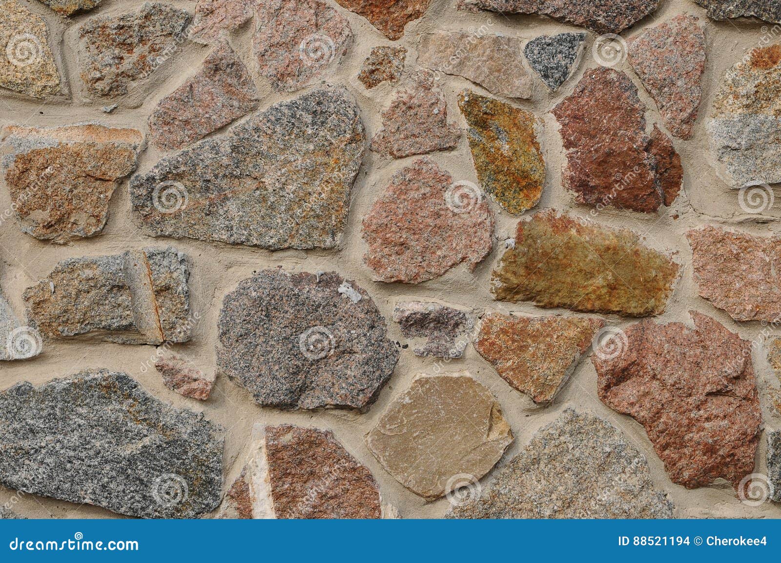 Stone Wall Texture Background Natural Color. Stock Photo - Image of ...