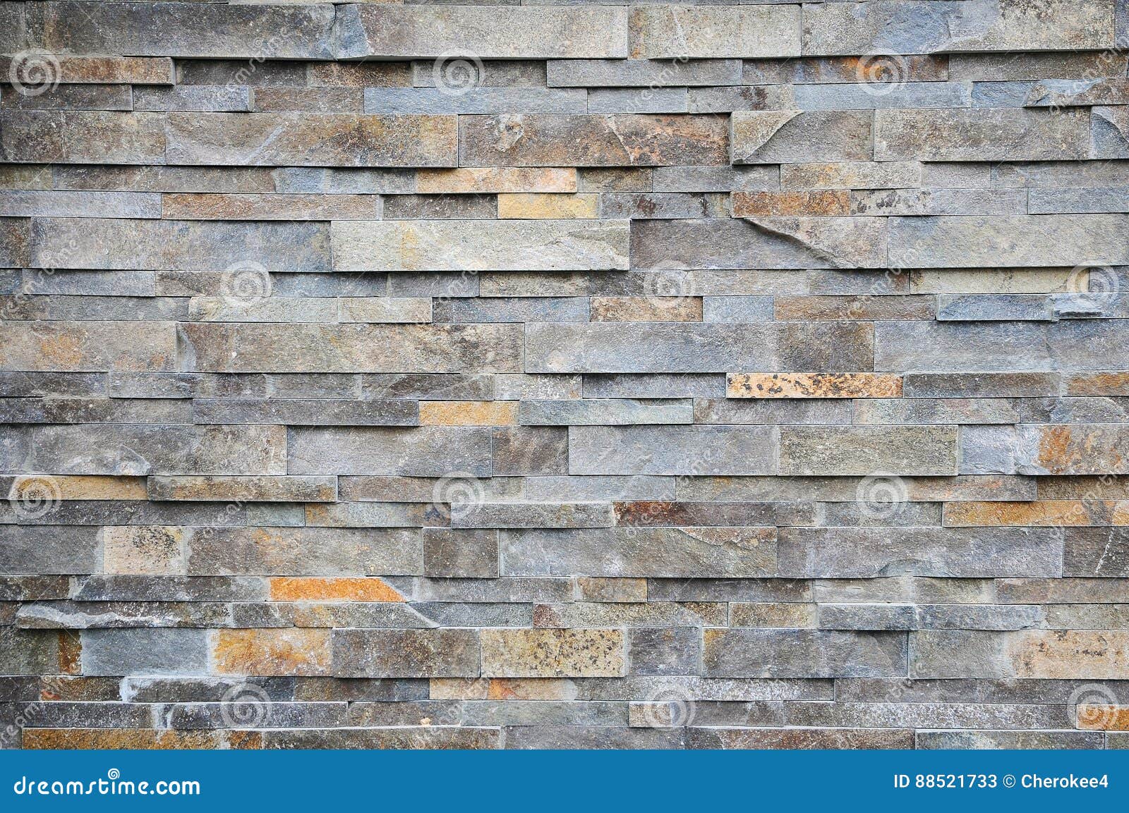 Stone Wall Texture Background Natural Color. Stock Image - Image of ...