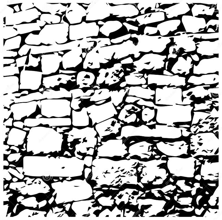 Stone Wall Texture Background Vector. Stonewall Vector Stock Vector ...