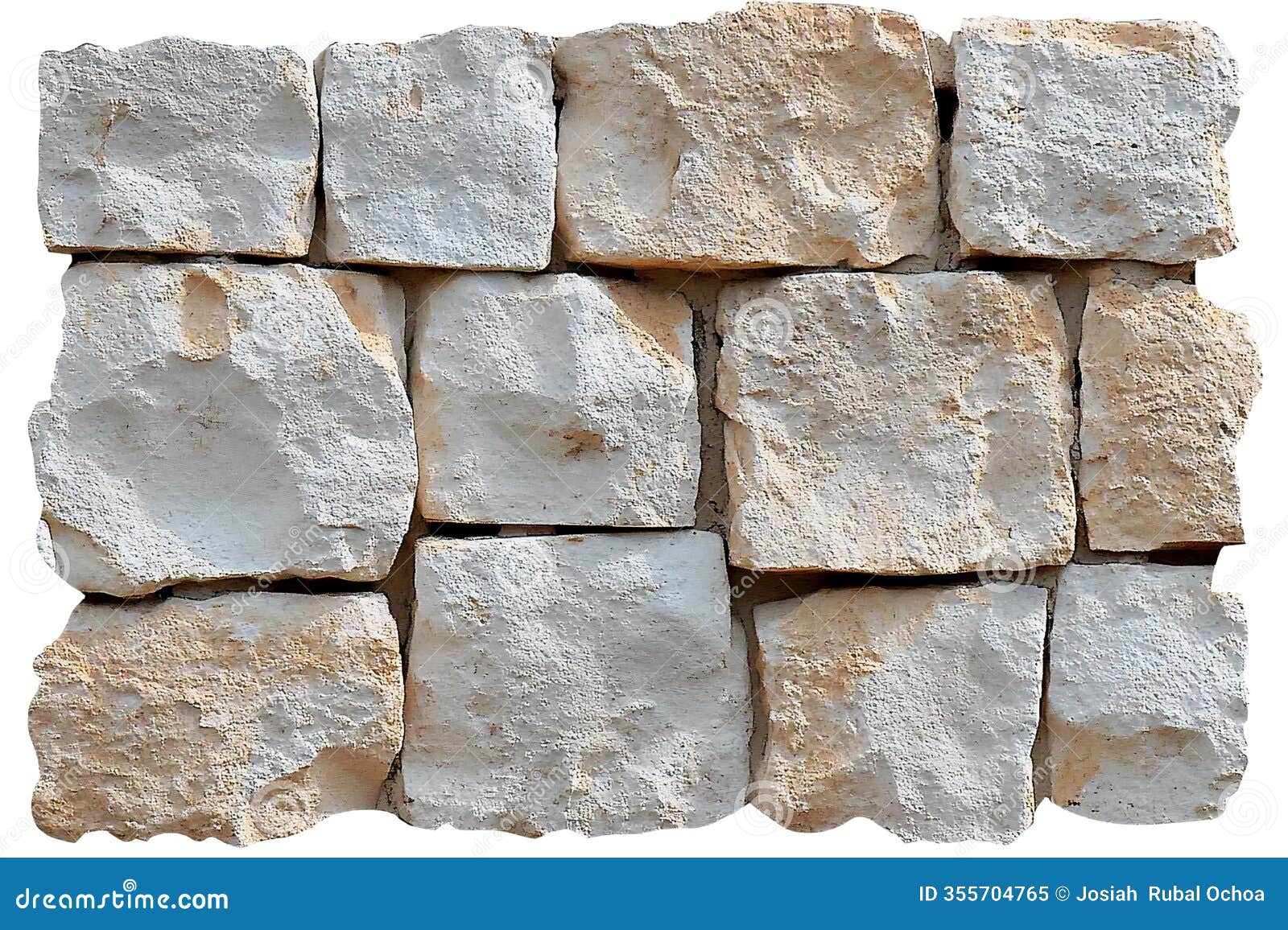Stone Wall Texture - Beige and White Irregular Blocks Stock Image ...