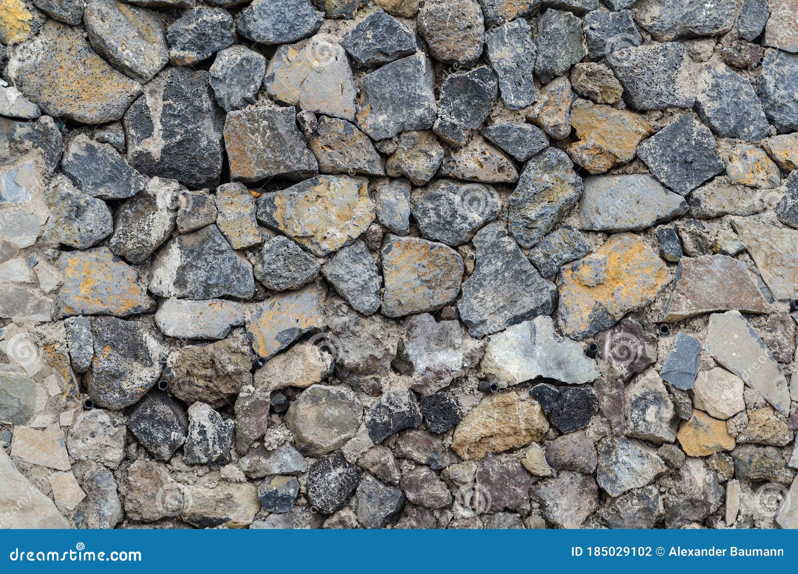 Stone Wall Texture Build from Stone Plates Stock Photo - Image of build ...