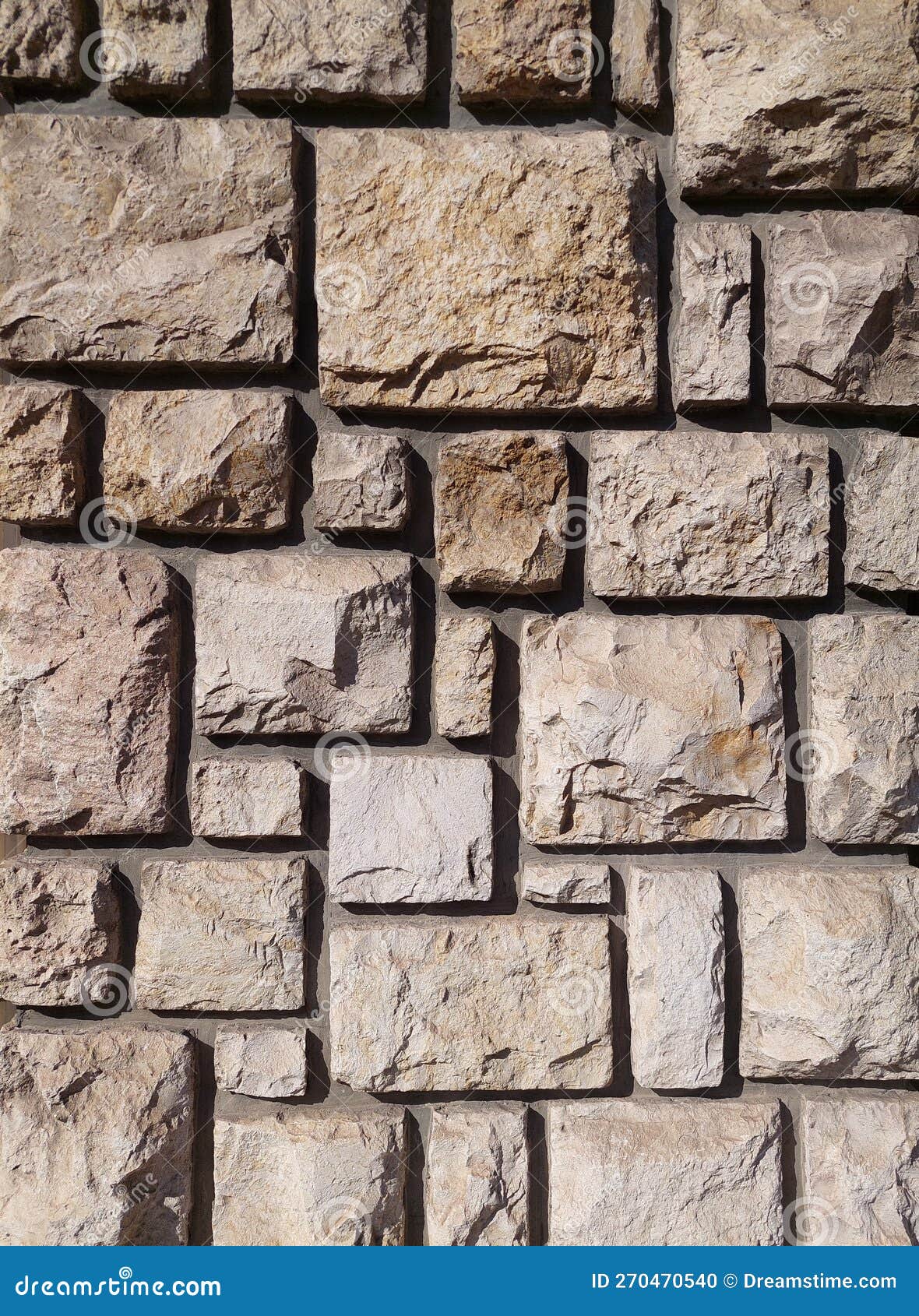 Stone Wall Texture. Building Material for a Country House. Stock Photo ...
