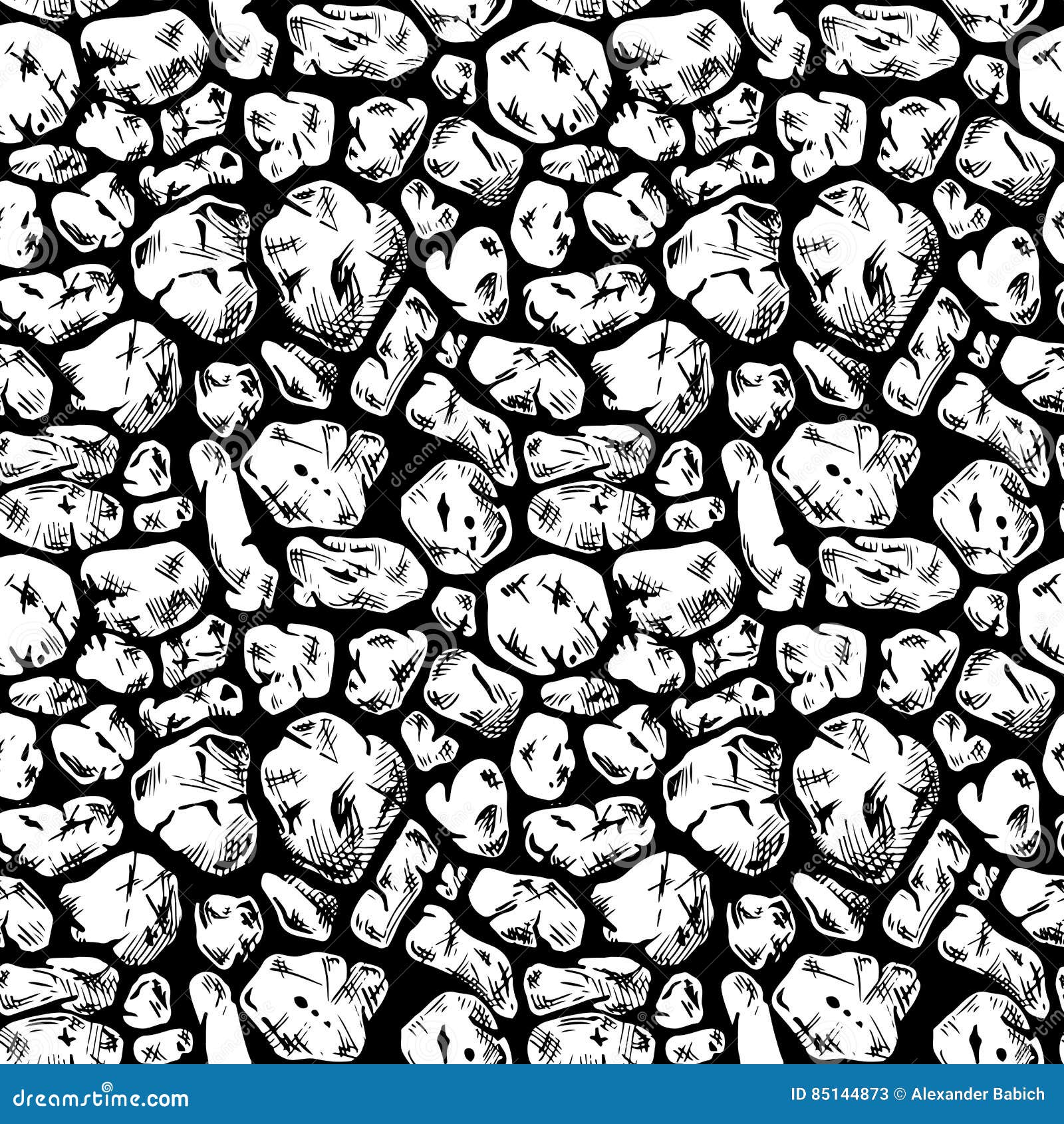 Stone Wall Texture Cartoon Vector | CartoonDealer.com #85144873