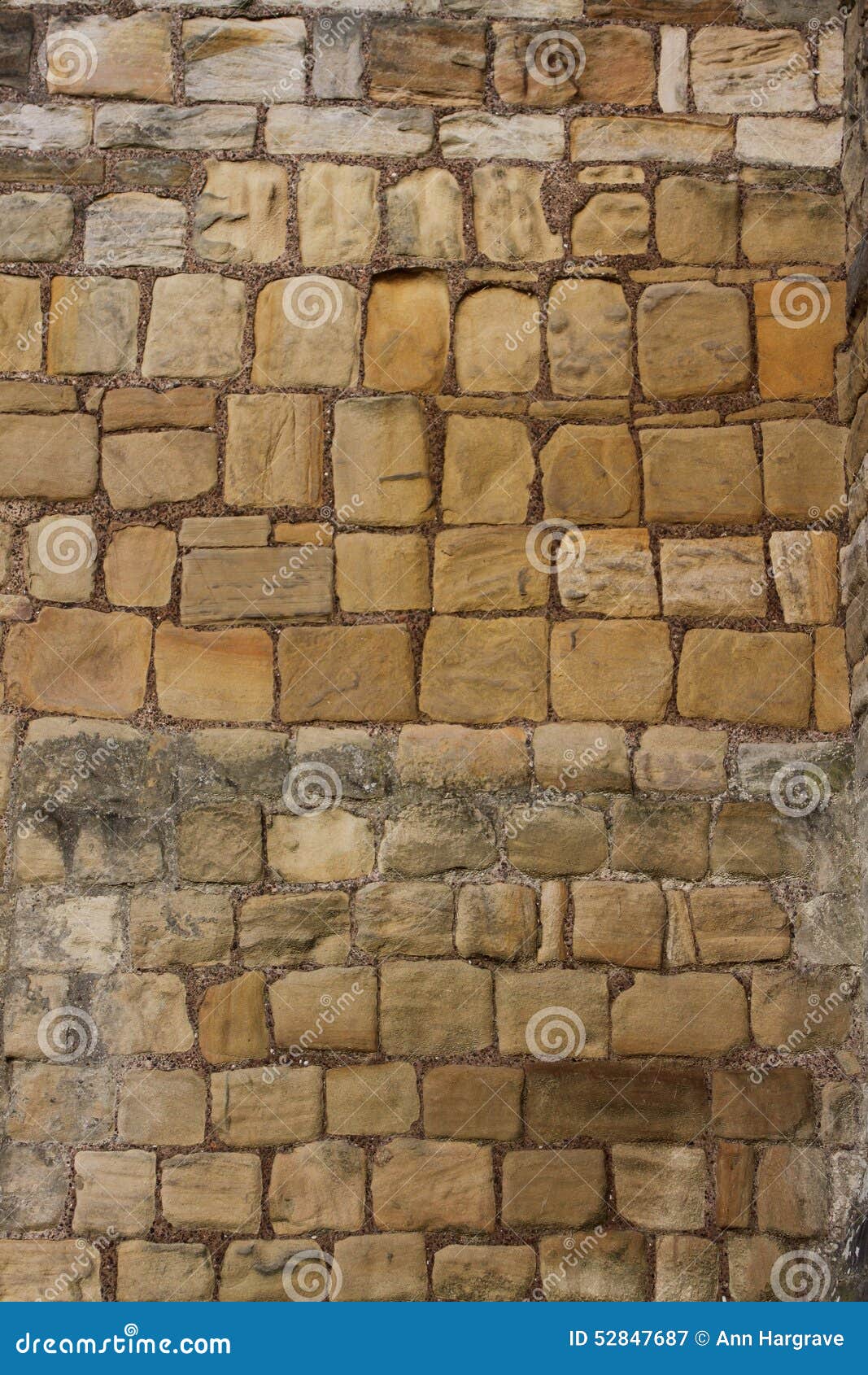 Stone Wall Texture Detail Medieval Castle. Stock Image - Image of ...
