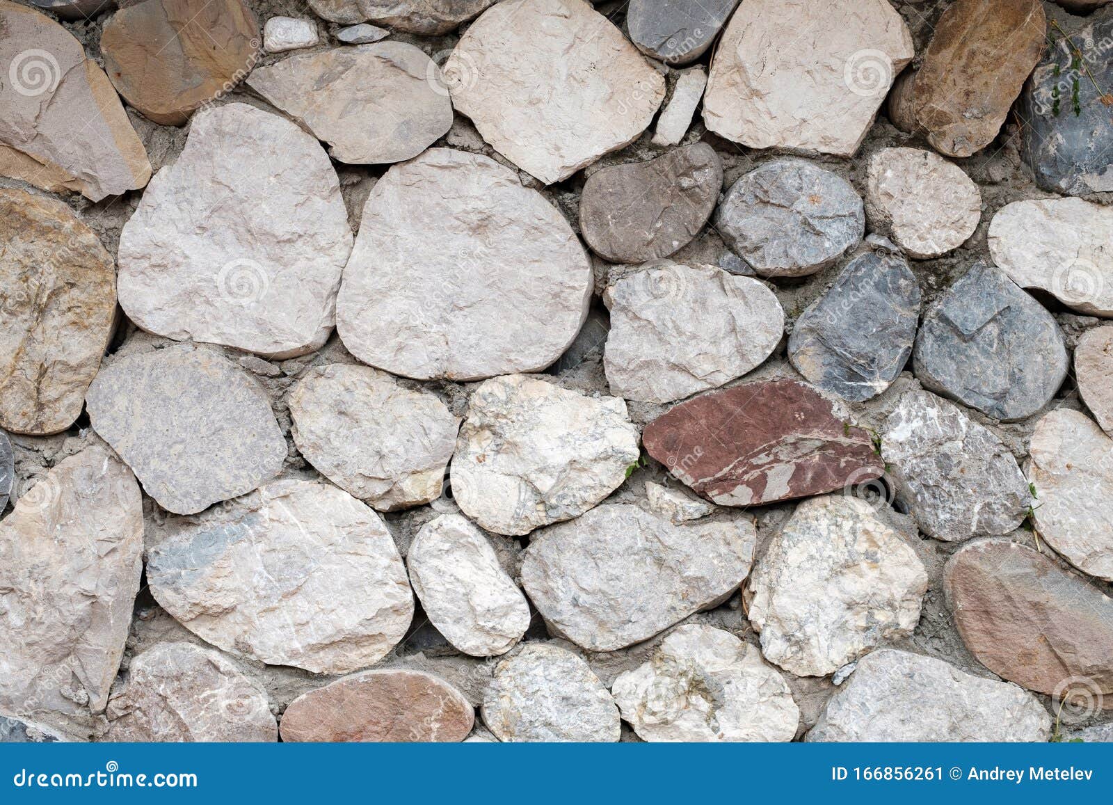 Stone Wall Texture Masonry Irregular Shape Stock Image - Image of ...