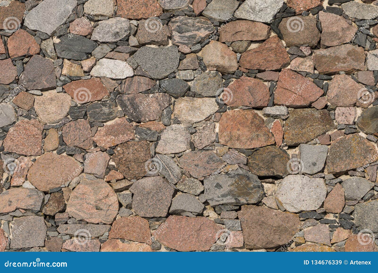 Stone Wall Texture, Natural Background Pattern. Red Rocks Abstract ...