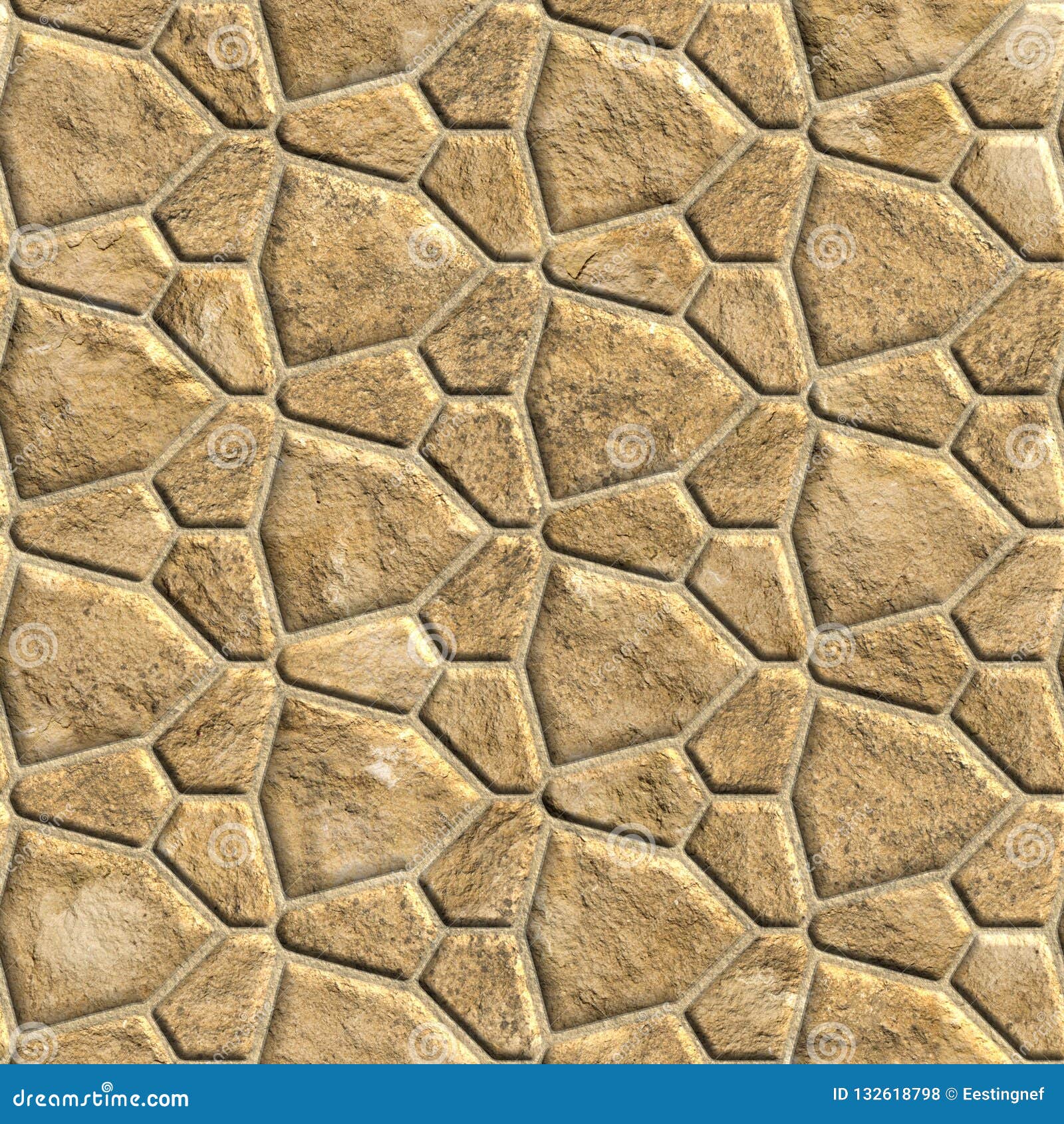 Stone Wall Texture. Seamless Pattern Stock Photo - Image of ...