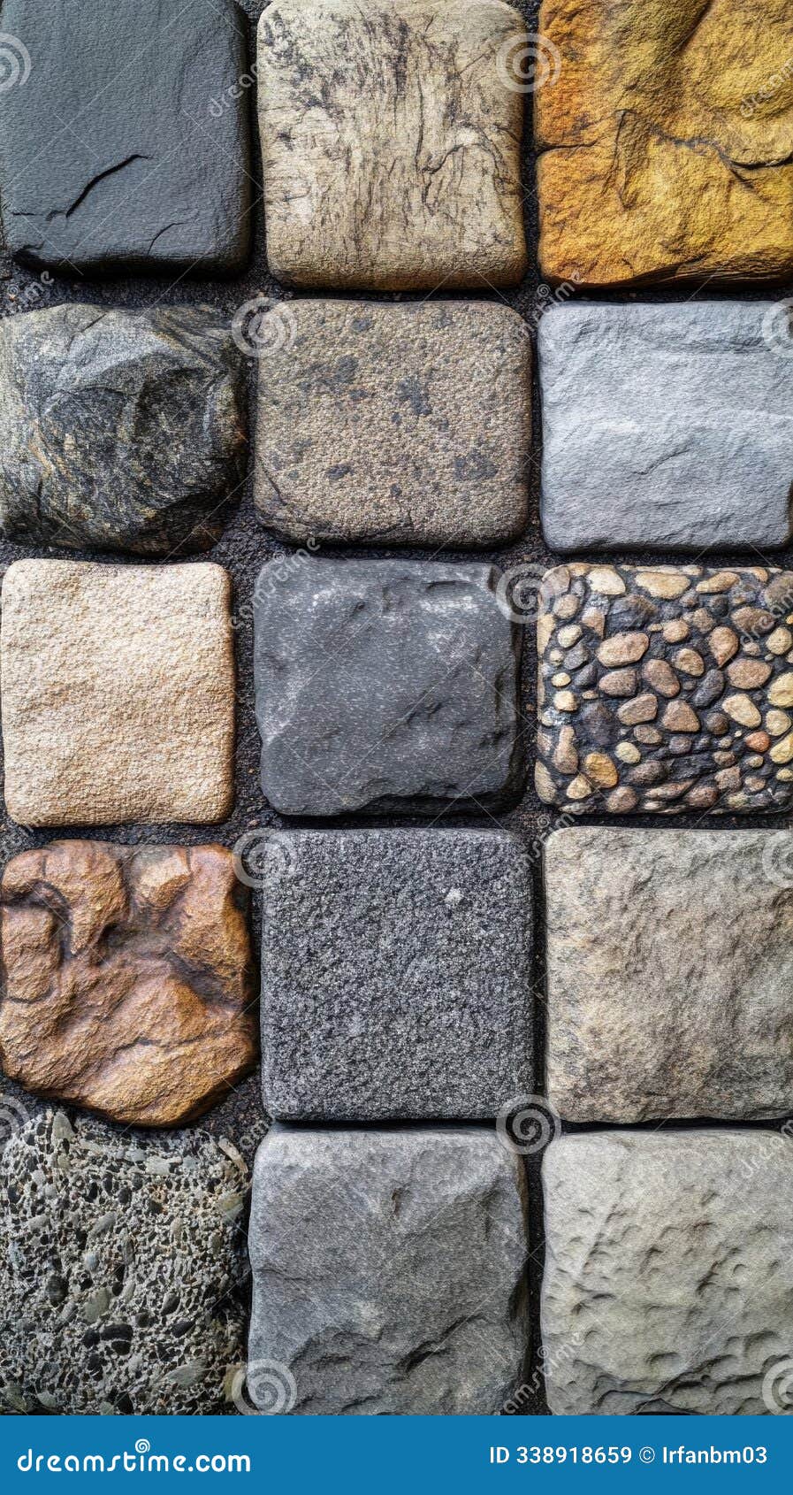 Stone Wall Texture, a Symphony of Natural Patterns Stock Illustration ...