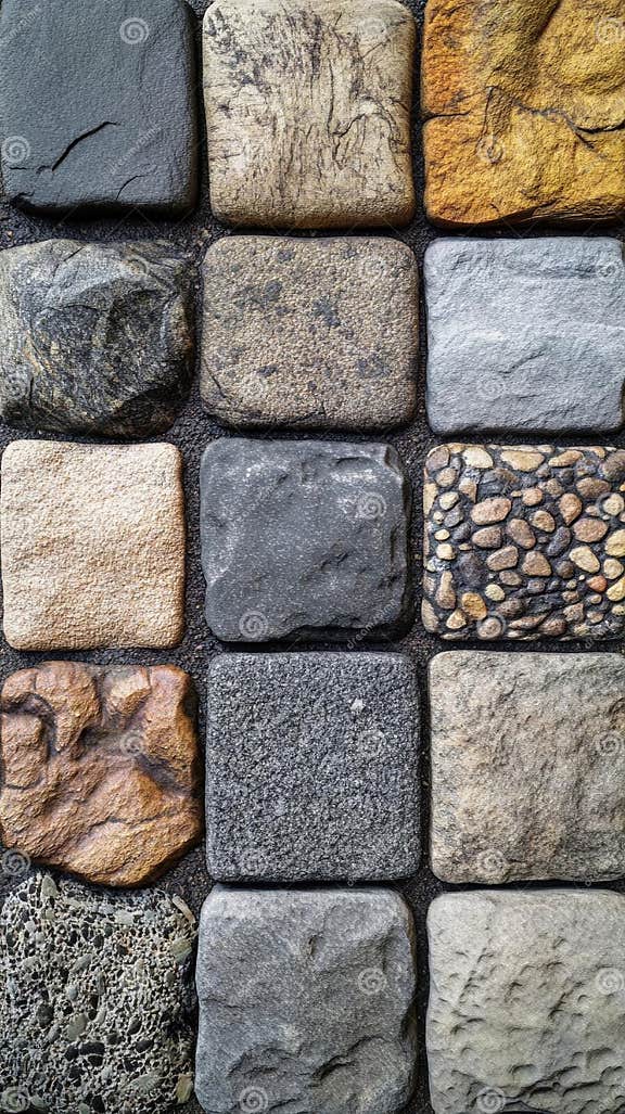Stone Wall Texture, a Symphony of Natural Patterns Stock Illustration ...