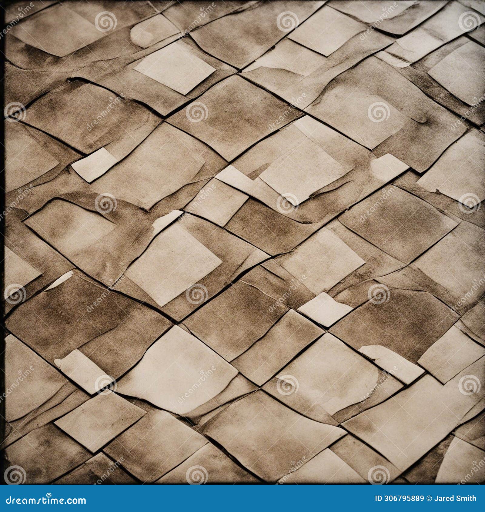 Stone Wall Texture a Tile Adhesive Texture with a V Groove Trowel and a ...