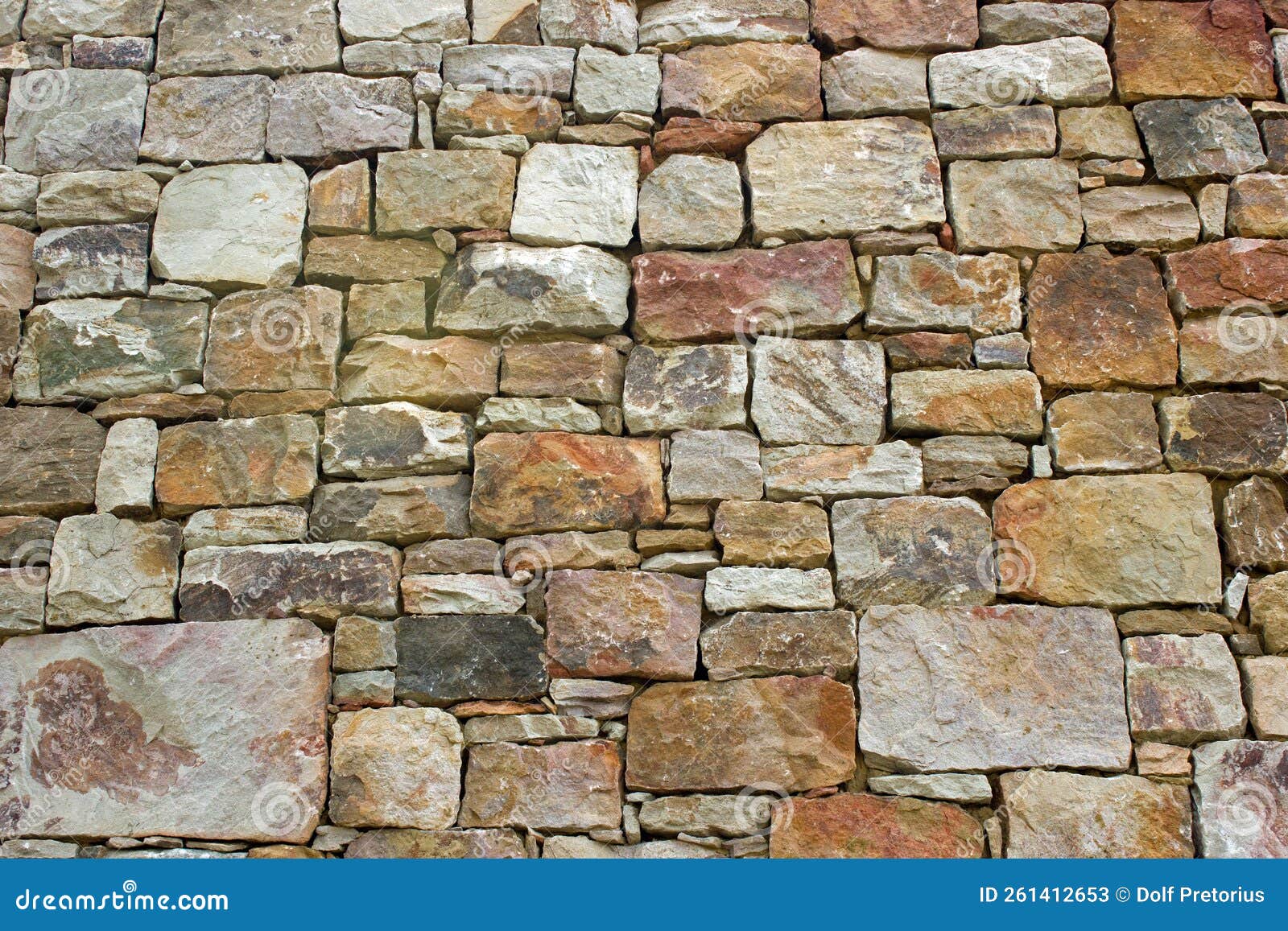 Dark and Light Brown Square Stone Blocks Stock Image - Image of wall ...