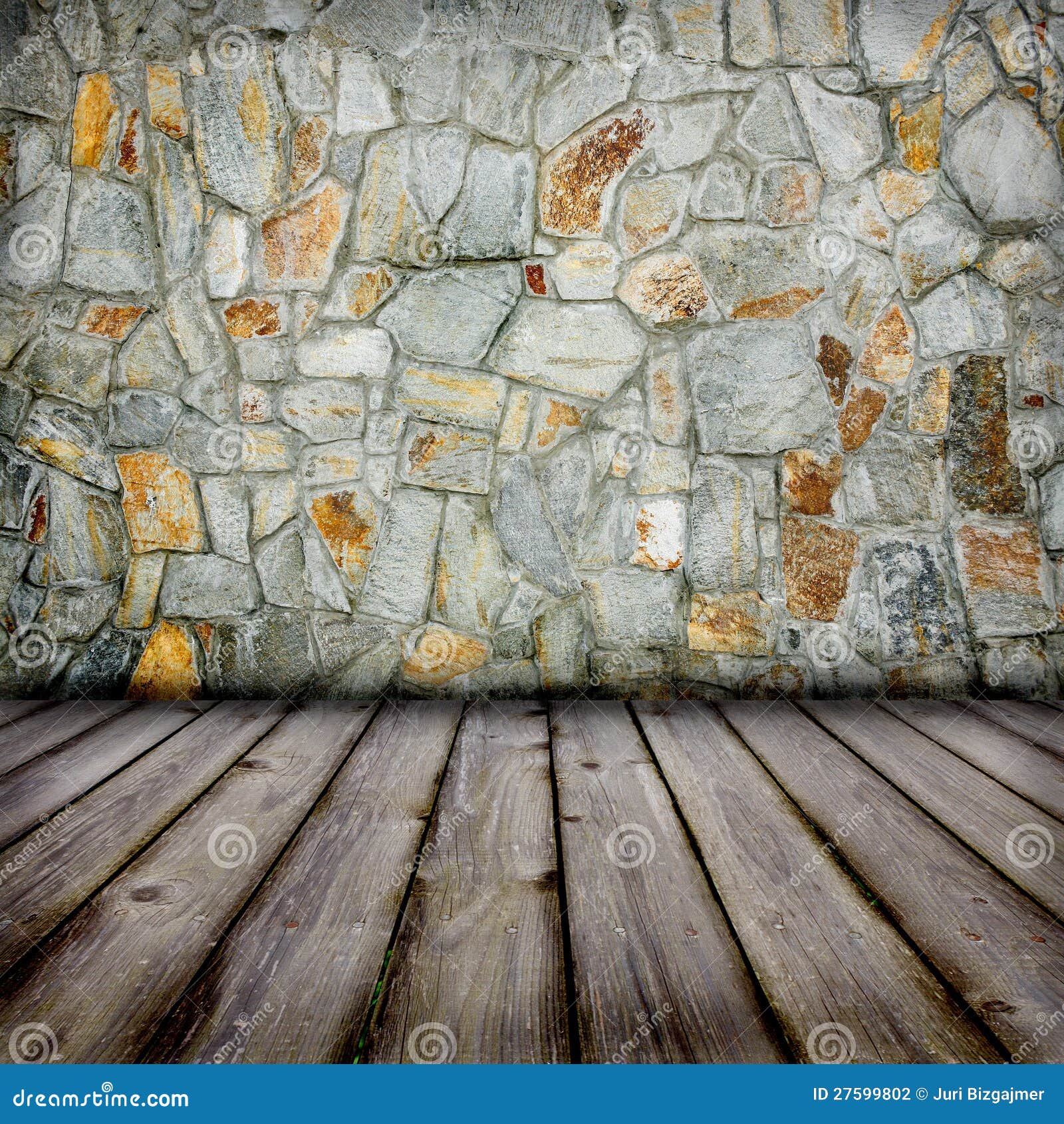 Stone Wall and Timber Floor Stock Photo - Image of architecture, grunge ...