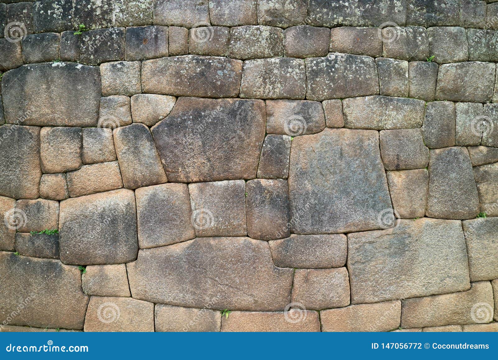 The Stone Wall With Unique Inca Stonework Inside Machu Picchu Ancient ...