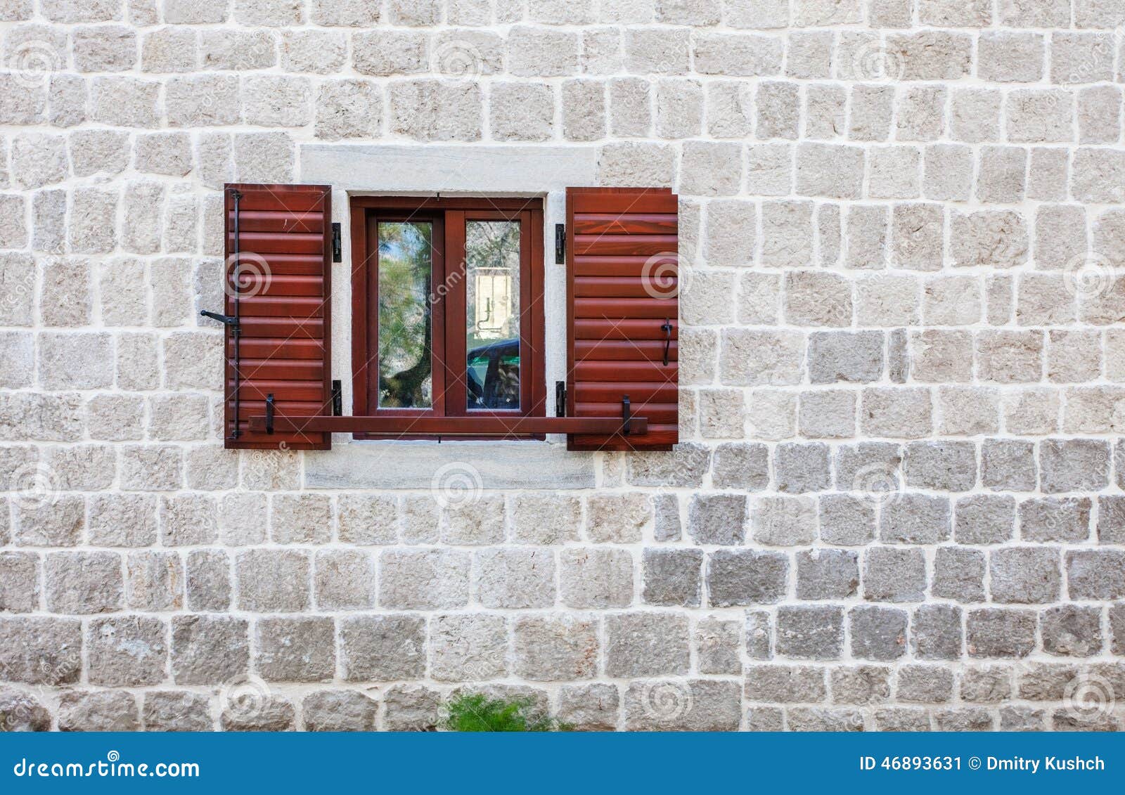 Stone wall with window stock image. Image of architecture - 46893631