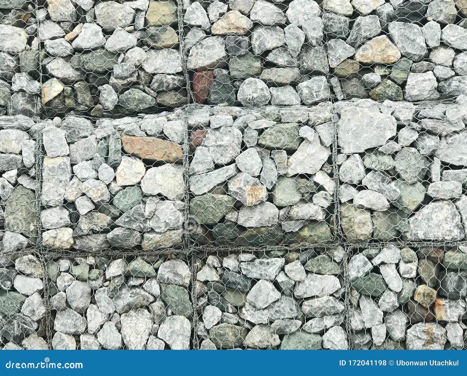 Stone Wall of Wire Mesh Granite Basket Barrier for Collapse Protection ...