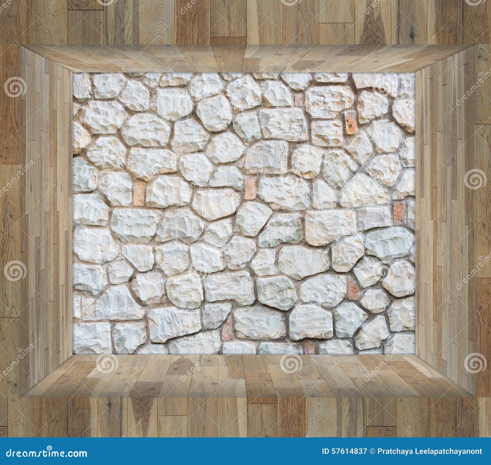 Stone wall in wood box stock image. Image of construction - 57614837