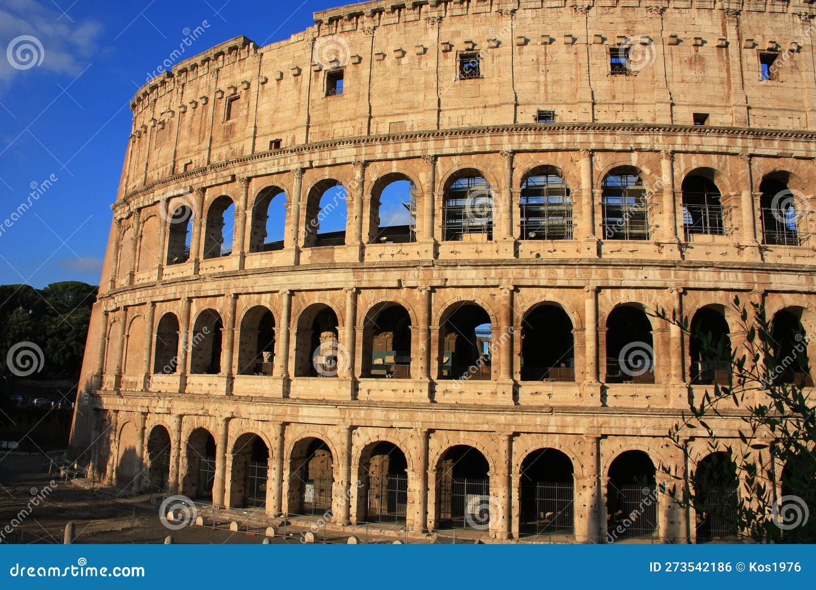Stone Walls of the Ancient Colosseum in Rome Stock Photo - Image of ...