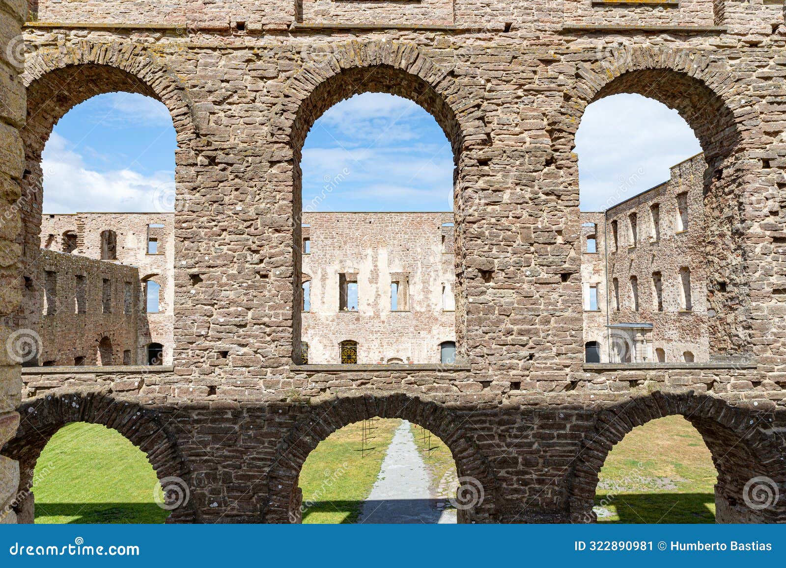 Stone walls of a castle. stock image. Image of holiday - 322890981