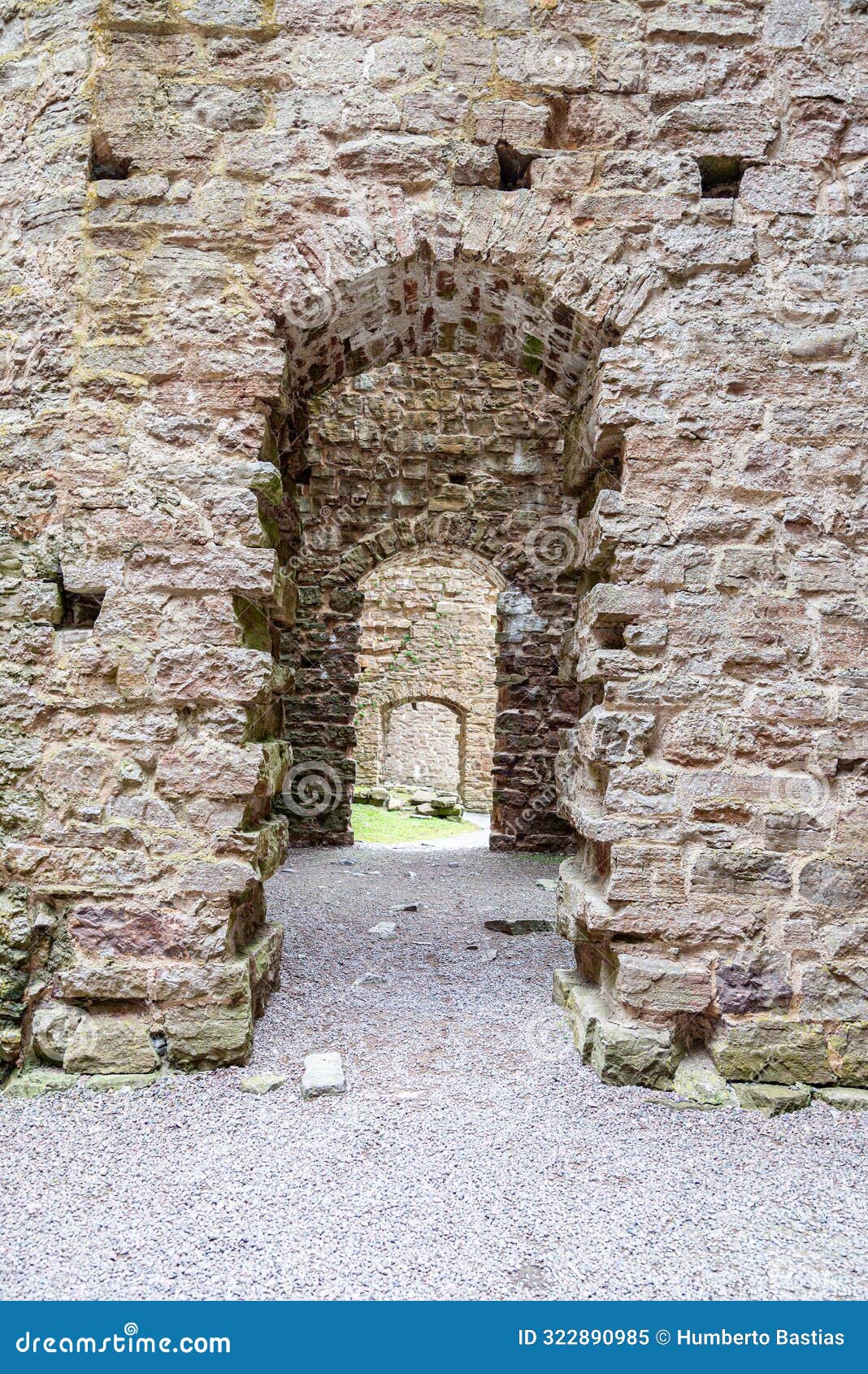 Stone walls of a castle. stock image. Image of moody - 322890985