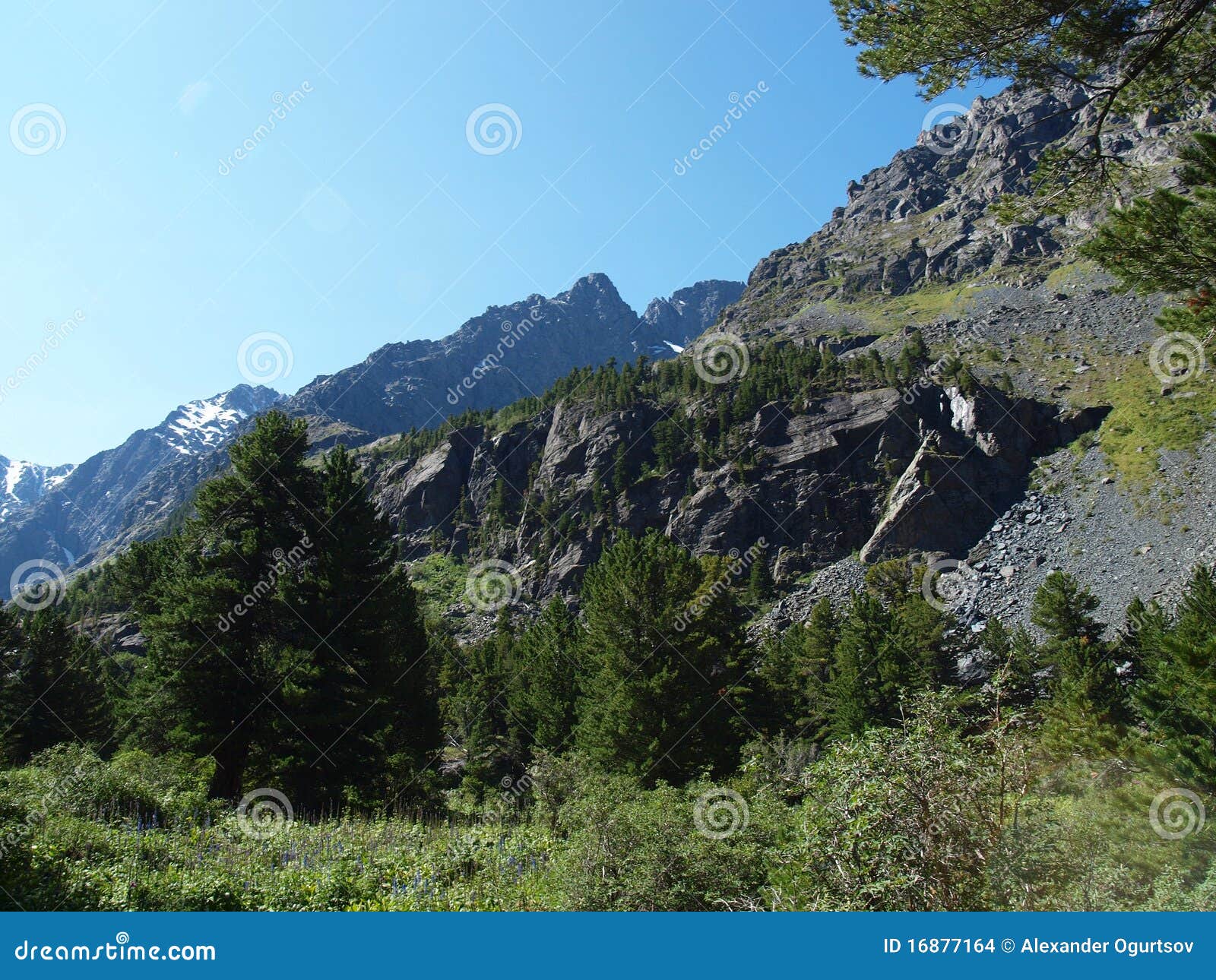 Stone Walls Katun of a Ridge Stock Photo - Image of highland, altai ...