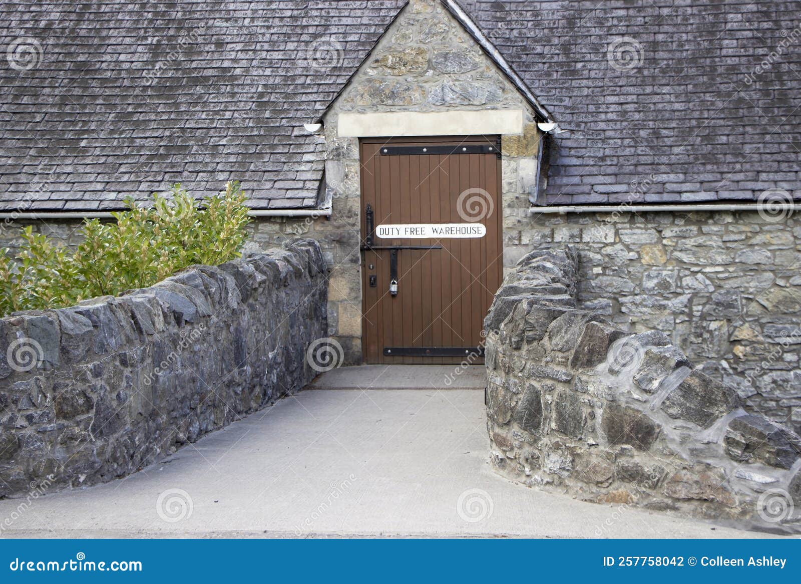 Stone Walls Leading To a Bonded Warehouse Stock Photo - Image of ...
