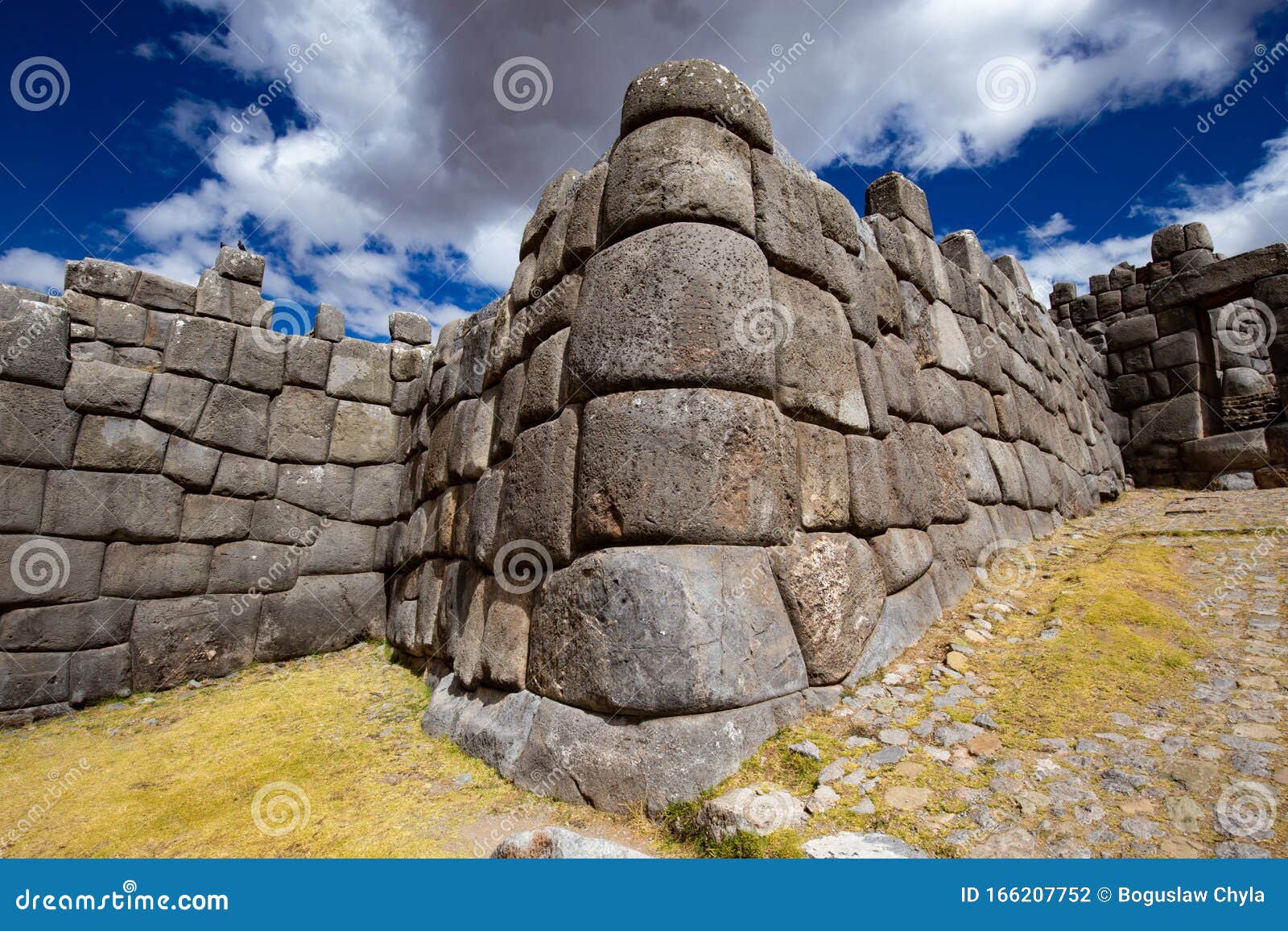 The Stone Walls of Sacsayhuaman. Cusco, Peru Stock Photo - Image of ...
