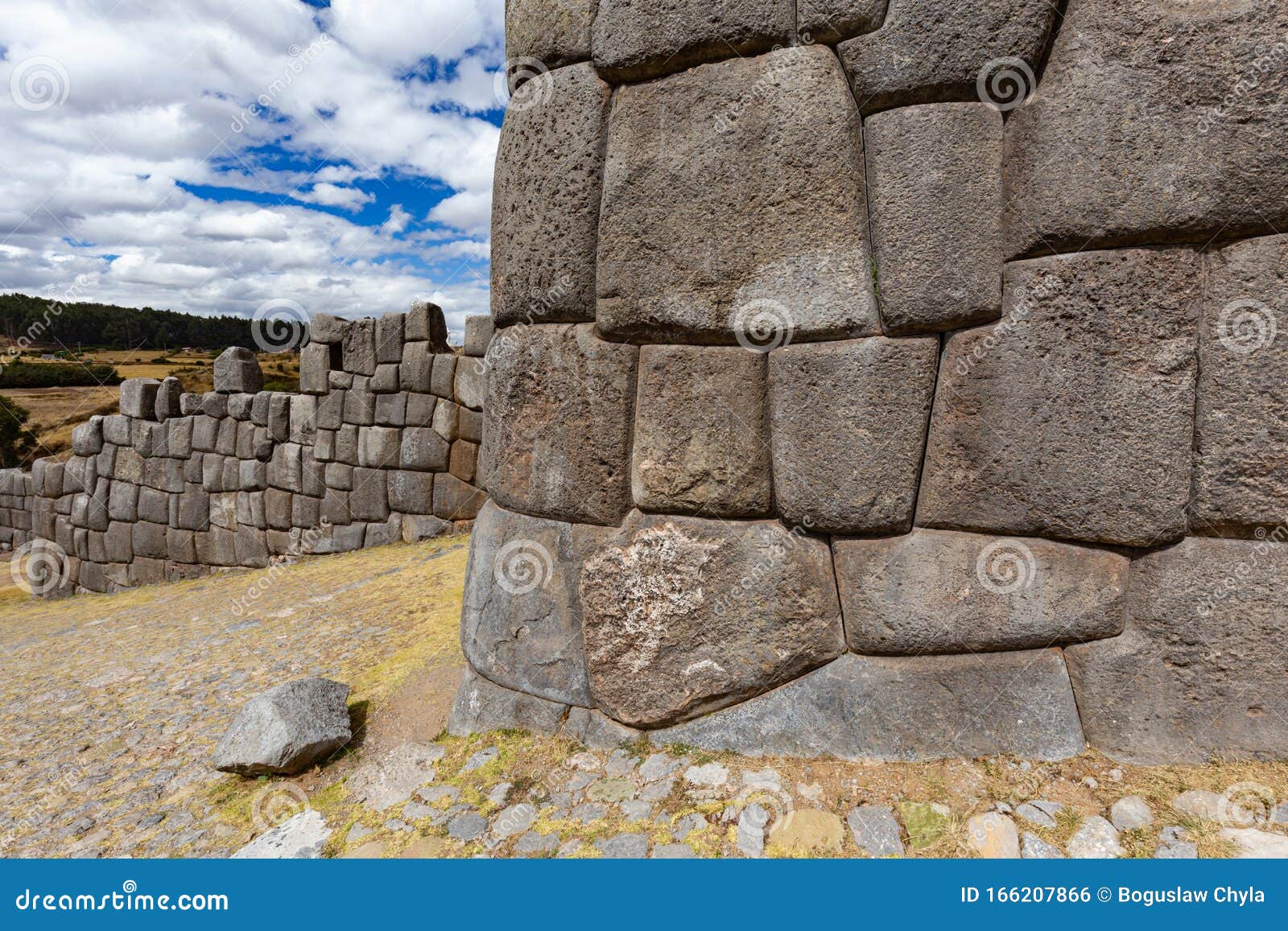 The Stone Walls of Sacsayhuaman. Cusco, Peru Stock Photo - Image of ...