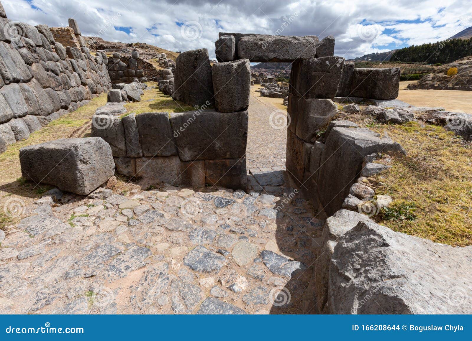 The Stone Walls of Sacsayhuaman. Cusco, Peru Stock Photo - Image of ...