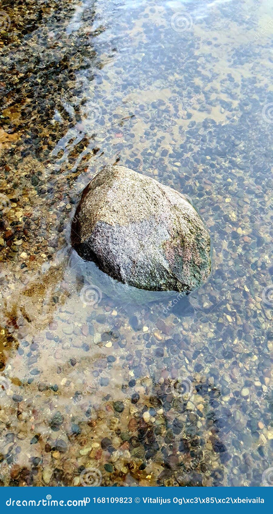 Stone in the water stock image. Image of stone, water - 168109823