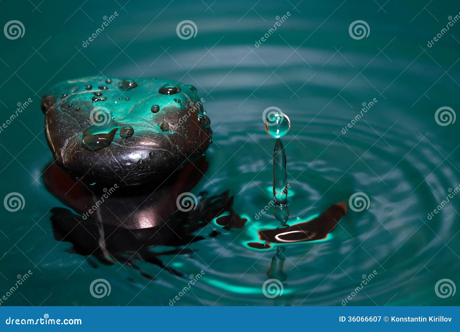 Stone And Water stock image. Image of splash, motion - 36066607
