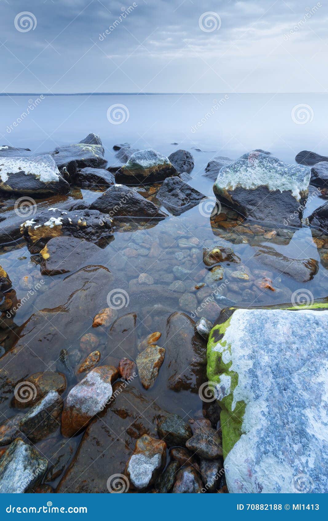 Stone in water stock photo. Image of areas, scene, color - 70882188
